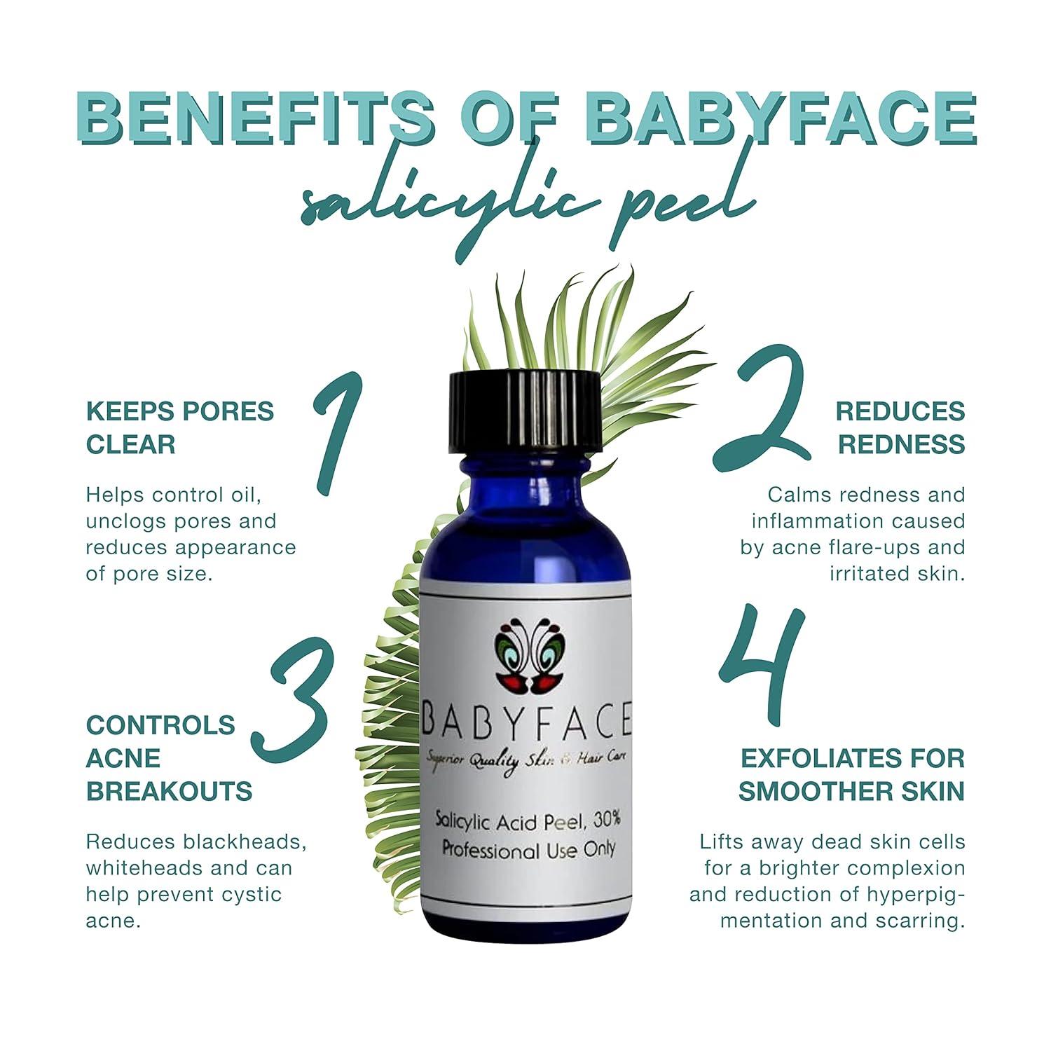Babyface 30% BHA Chemical Peel for Acne Scars - Extra Strength 1.2 oz | Buy Now with Express ...