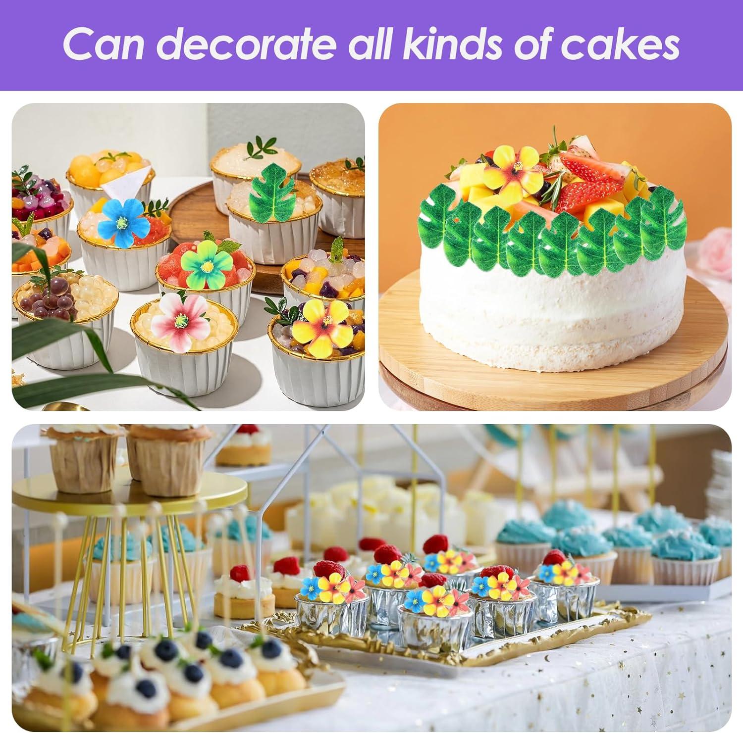 83pcs Edible Cake Decorations Include 48PcsEdible Tropical Turtle ...