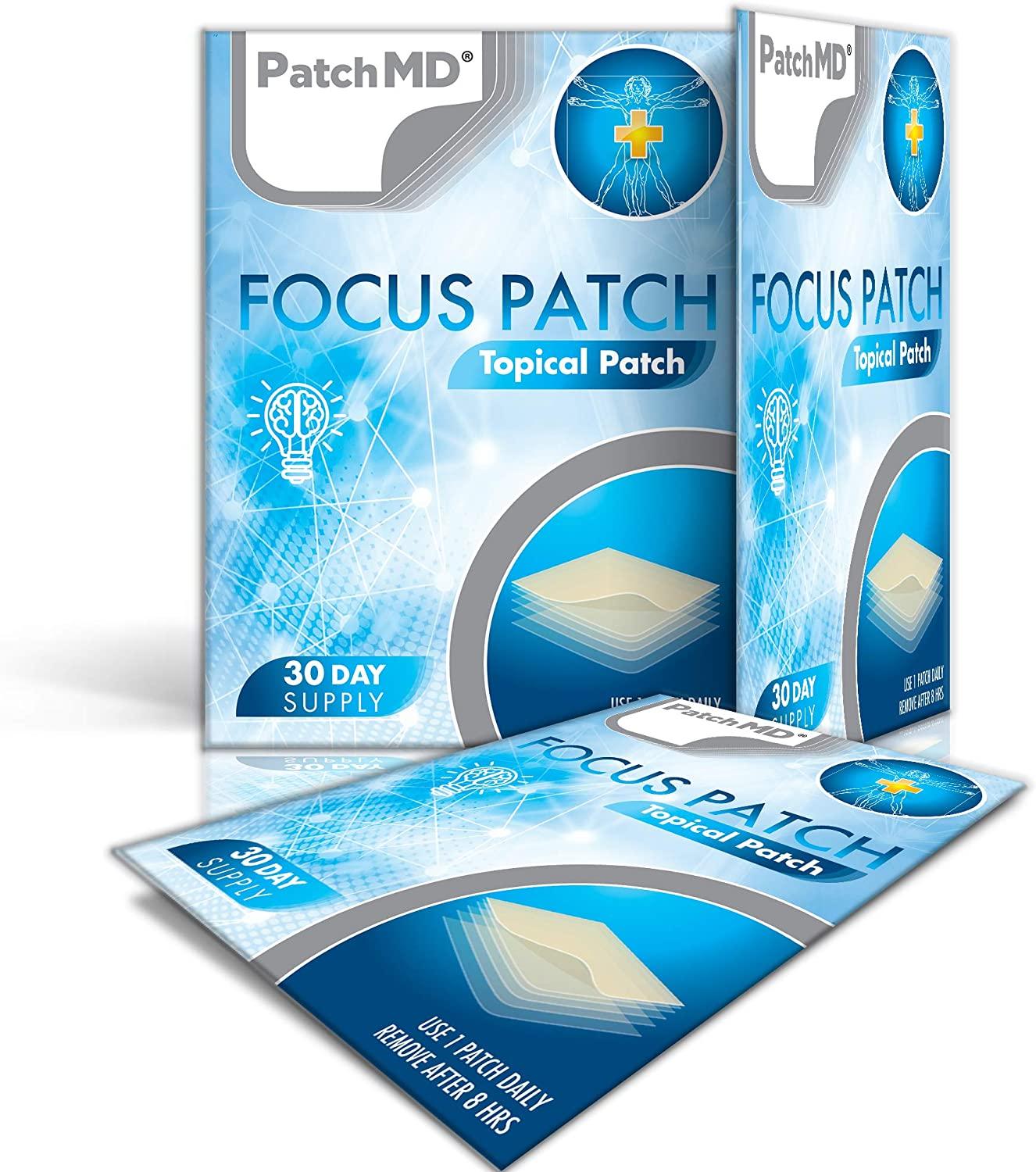 PatchMD Focus Patch Topical Patch - 30 Day Supply | Boost Concentration ...