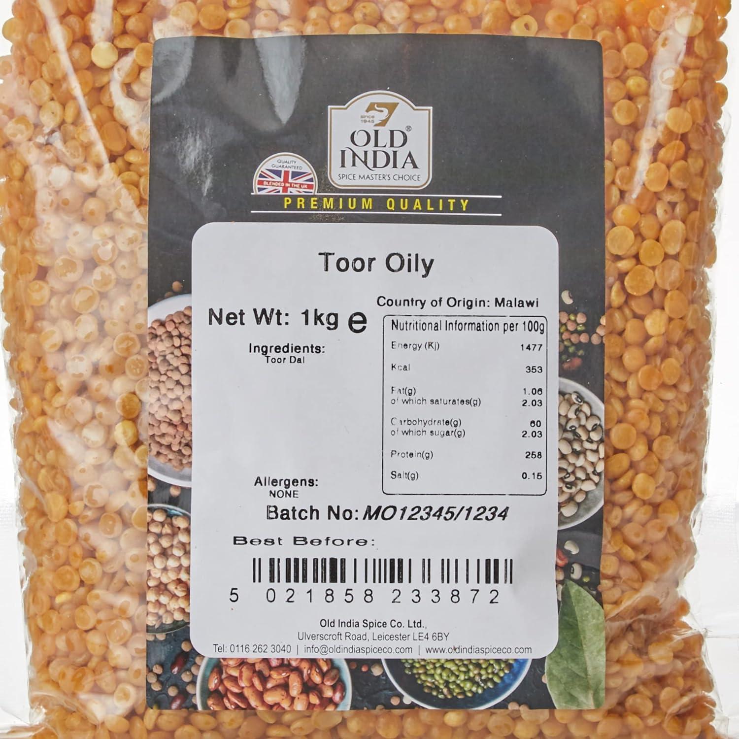 Old India Toor Oily 1kg | Buy Now with Express International Delivery ...