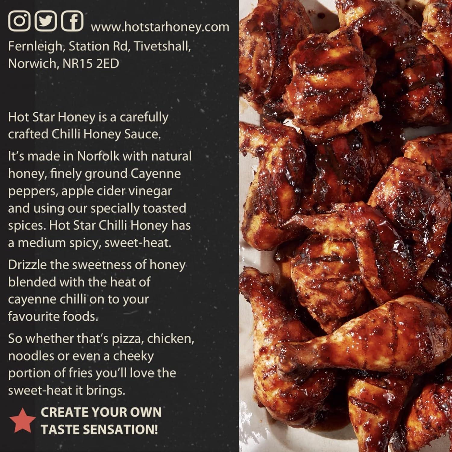 Hot Star Honey Chilli Sauce - Handcrafted Sweet Chili Sauce - 2 x 340g ...