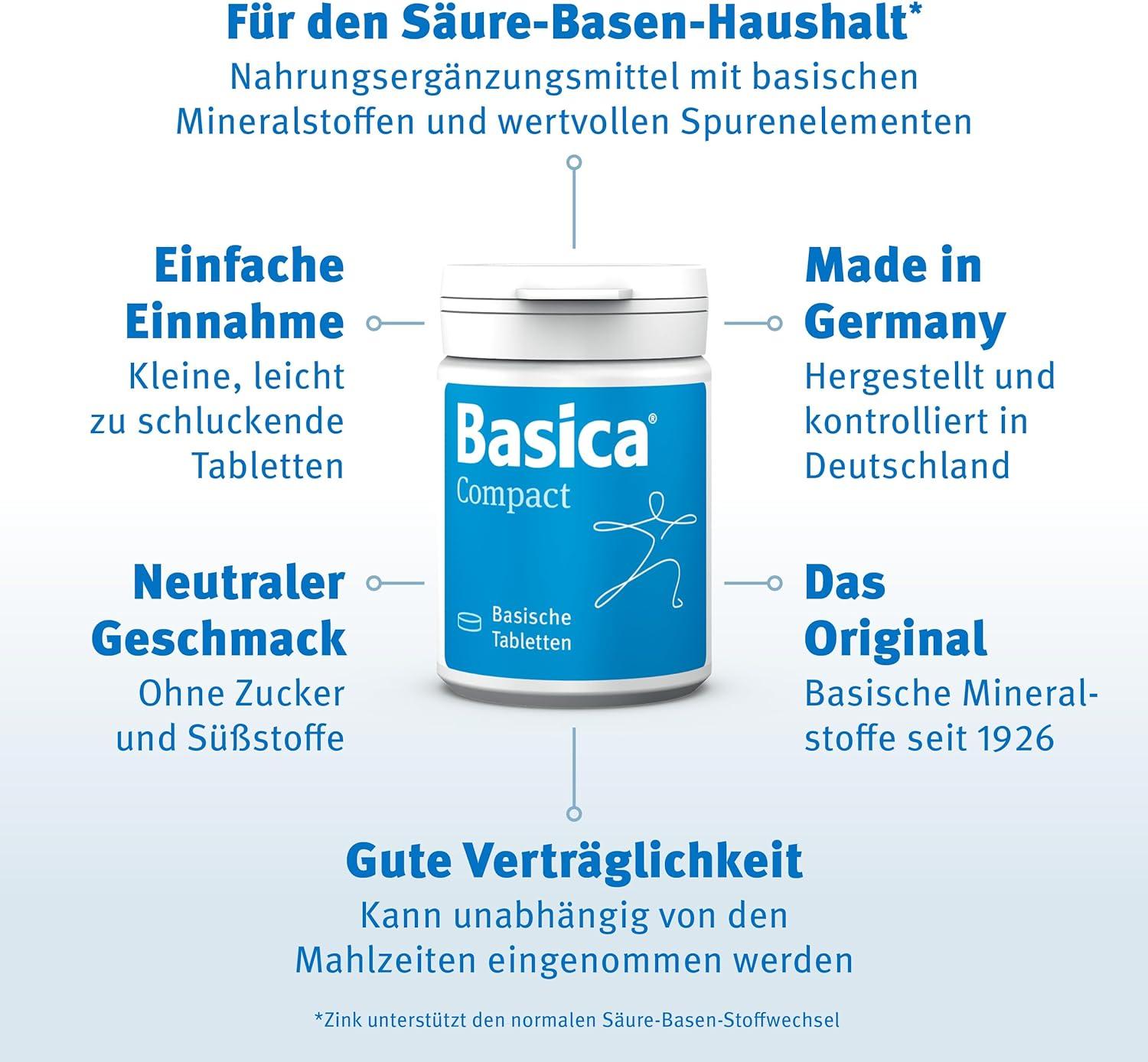 Basica Compact Alkaline Tablets - 360 Practical Tablets for Home ...