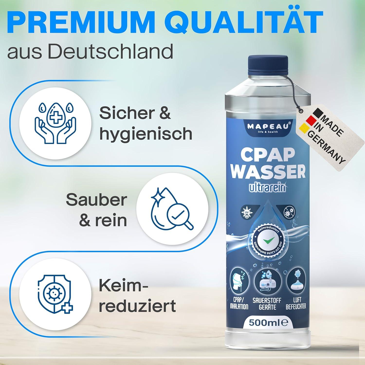 Buy Inhalator Water for Inhalation - 2x 500ml Distilled CPAP Water for ...