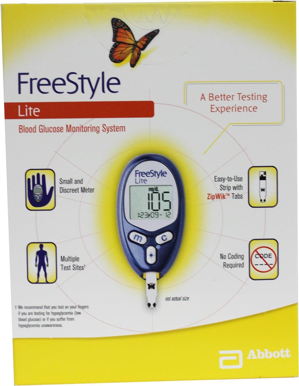 Freestyle Freedom Light Meter with Case - Essential Diabetes Testing ...