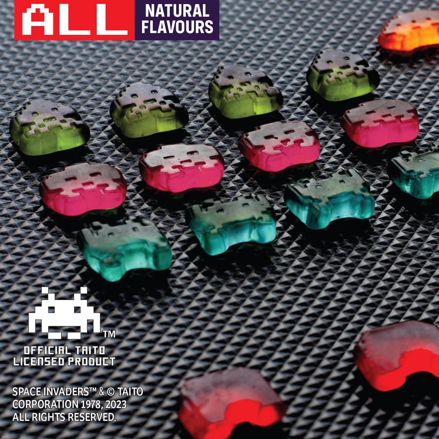 Powerbears Space Invaders Gummy Bear Gift Box - 20% Fruit Juice Vitamins 6 Fruity Flavors (250g ...