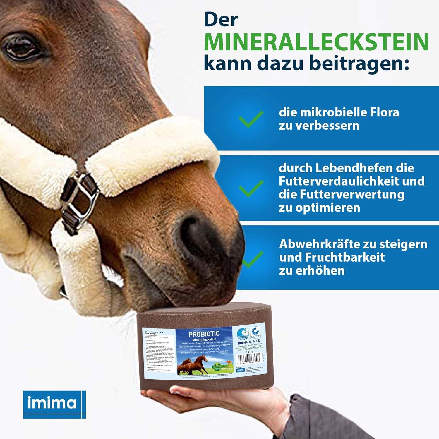 Imima Mineral Salt Lick Stones for Horses Goats & Cattle - 4 x 3kg ...