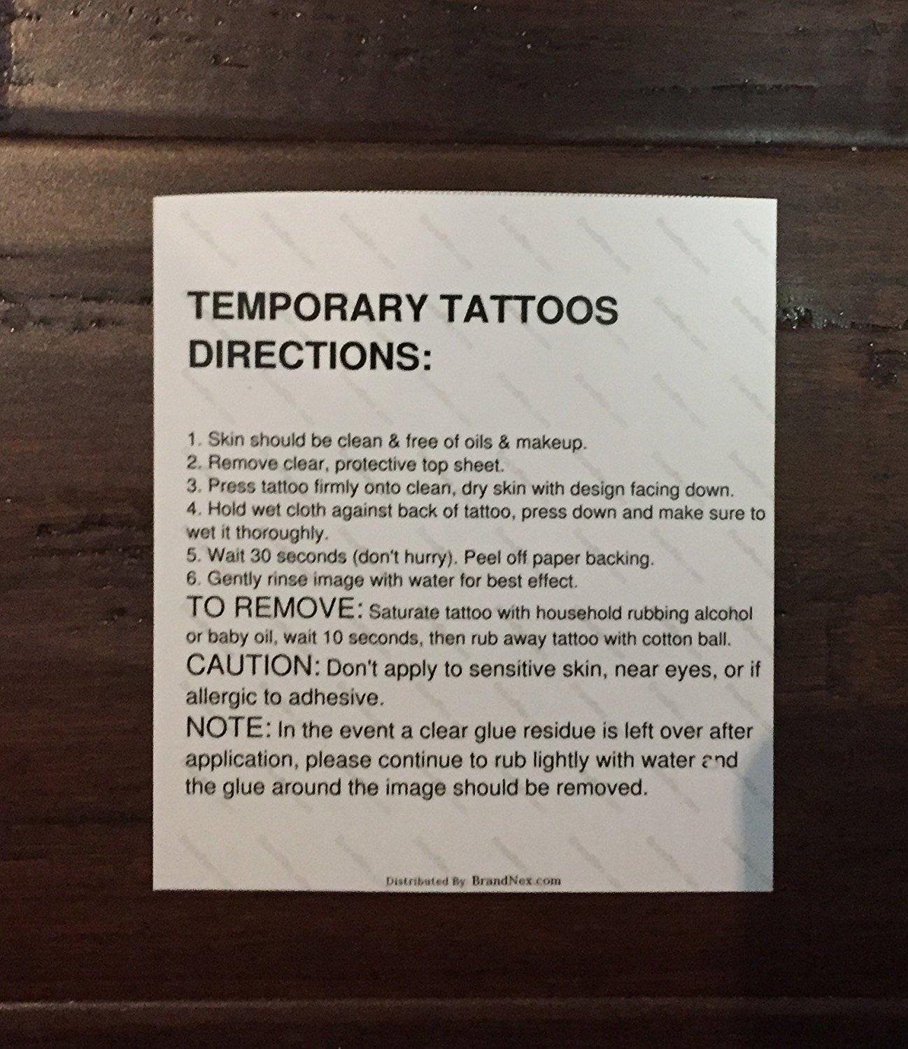 40pc Queen of Spades Temporary Tattoos Set - Unique Designs for Card ...