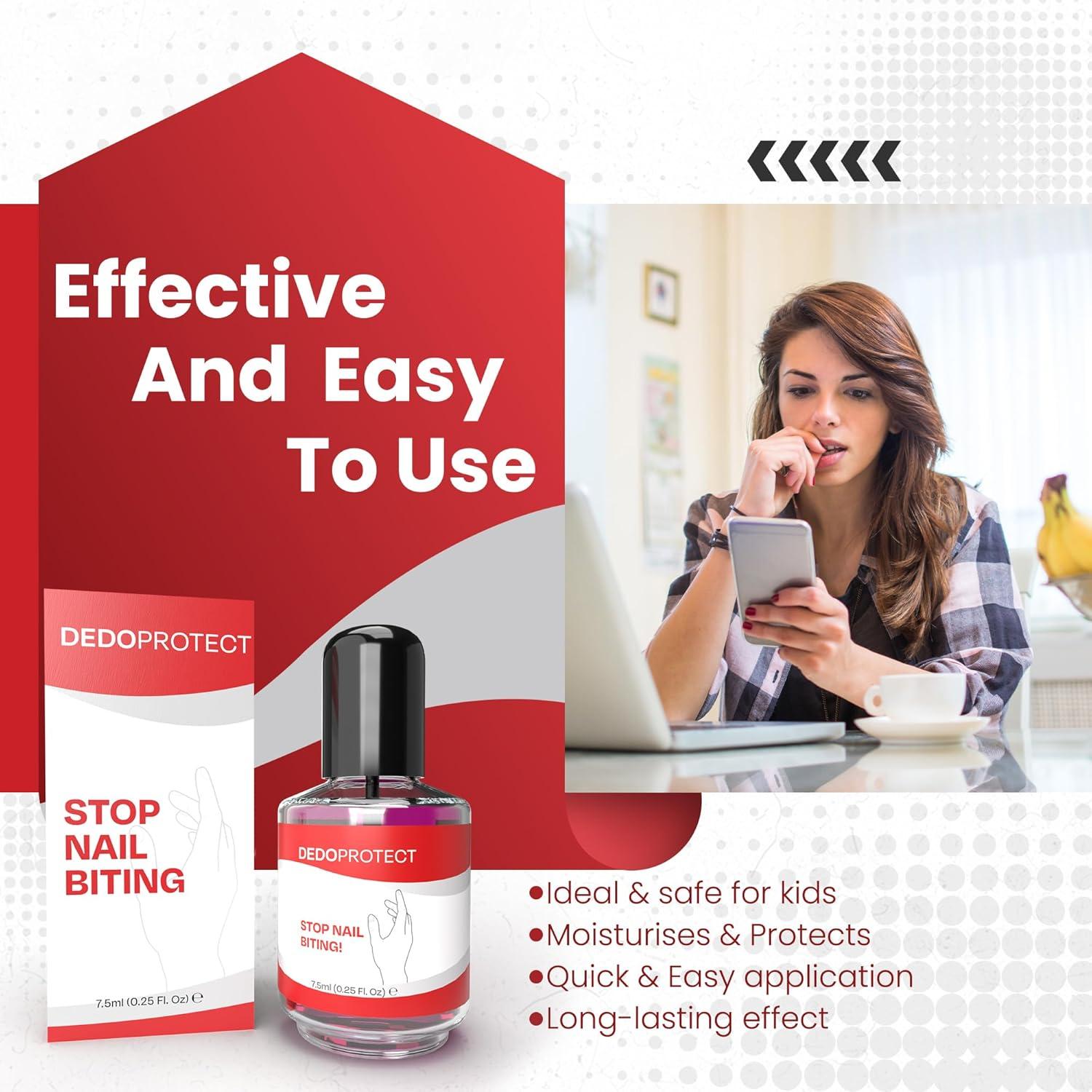 Dedoprotect Nail Polish - Natural Solution to Stop Nail Chewing for ...