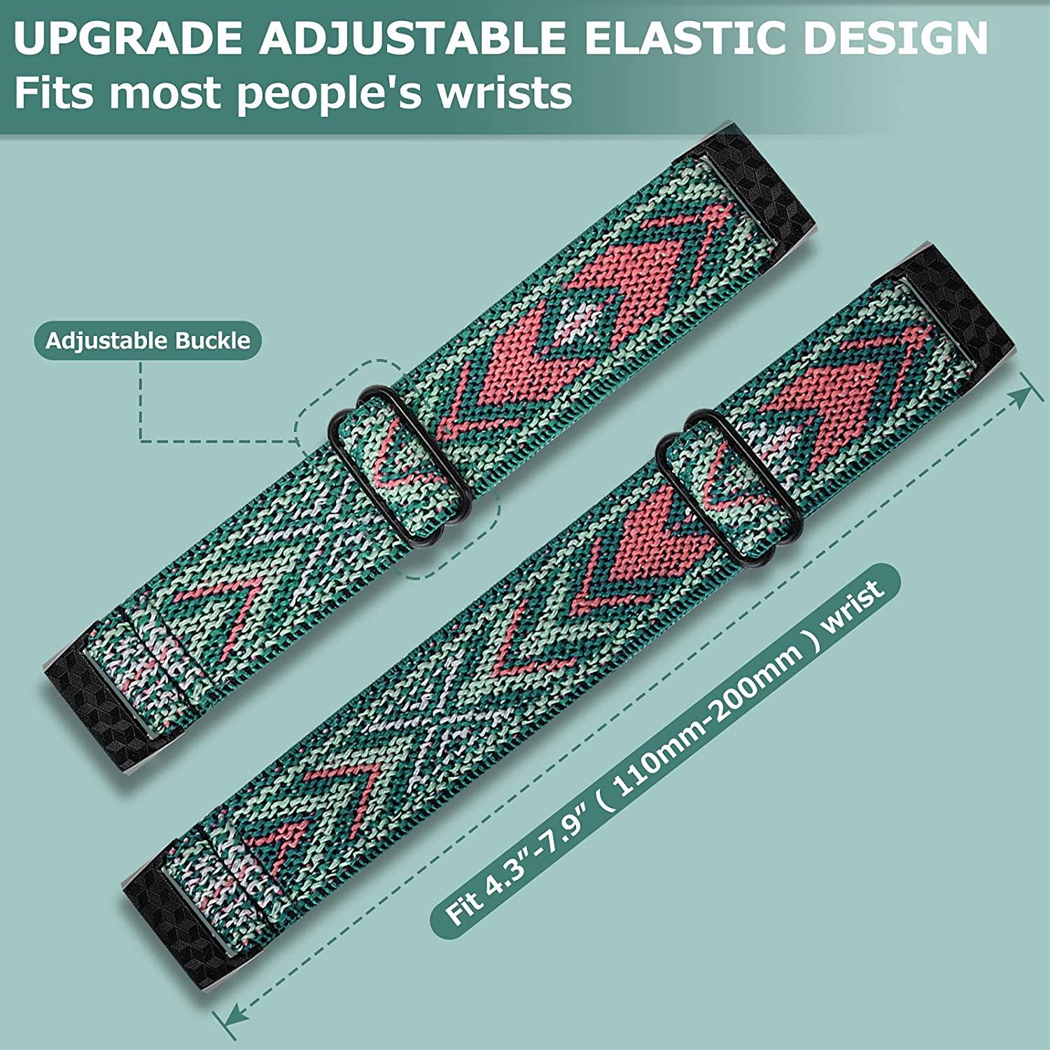 ShuYo 8 Pack Bands for Fitbit Charge 4/3 - Adjustable Replacement ...