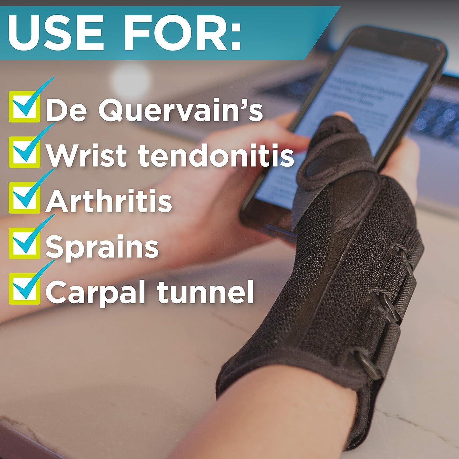 Thumb & Wrist Spica Splint for De Quervain's Tenosynovitis | Small ...