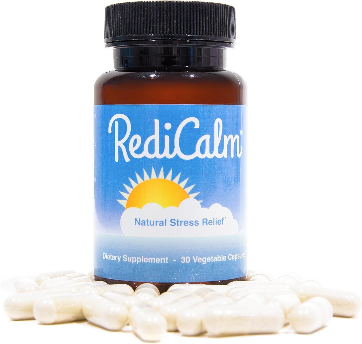 RediCalm Natural Stress Relief Supplement - Non-GMO, Vegan, Gluten-Free ...
