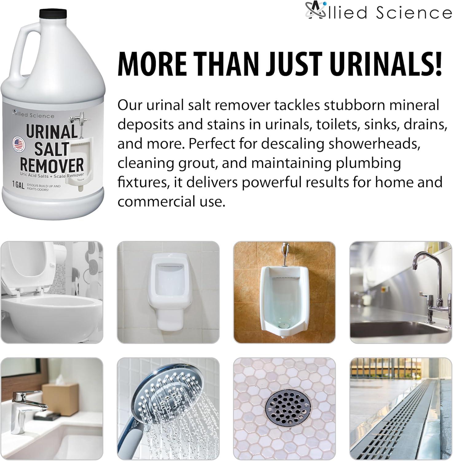 Urinal Salt Remover - Effective Uric Acid Scale Remover & Odor ...