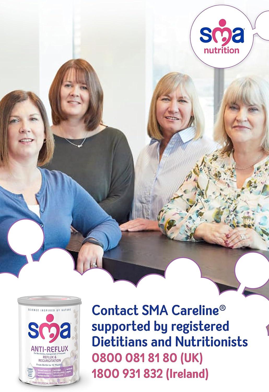 SMA Anti Reflux Baby Milk Powder Formula From Birth 800g (Pack of 1 ...