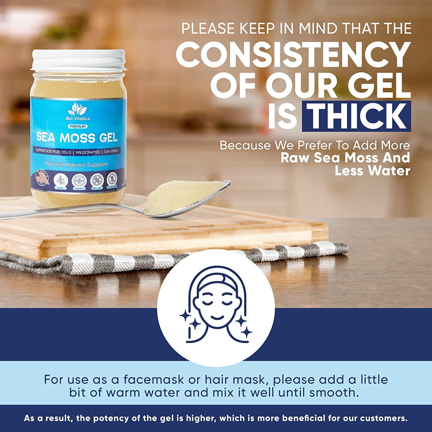 Sea Moss Gel by BioVitalica - Organic Irish Sea Moss Gel - Premium ...