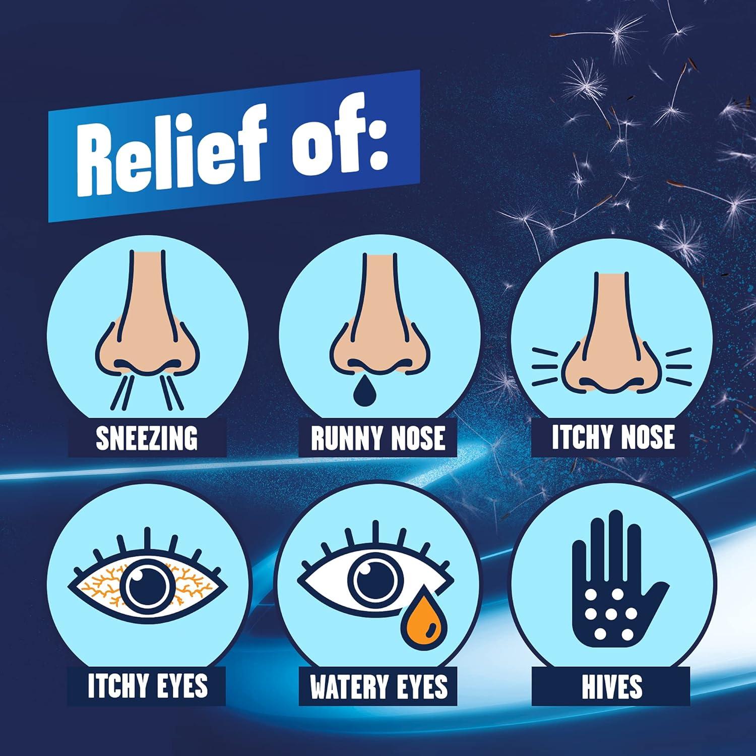Benadryl Allergy Relief Fast-Acting Antihistamine 24 Capsules - 24 ...