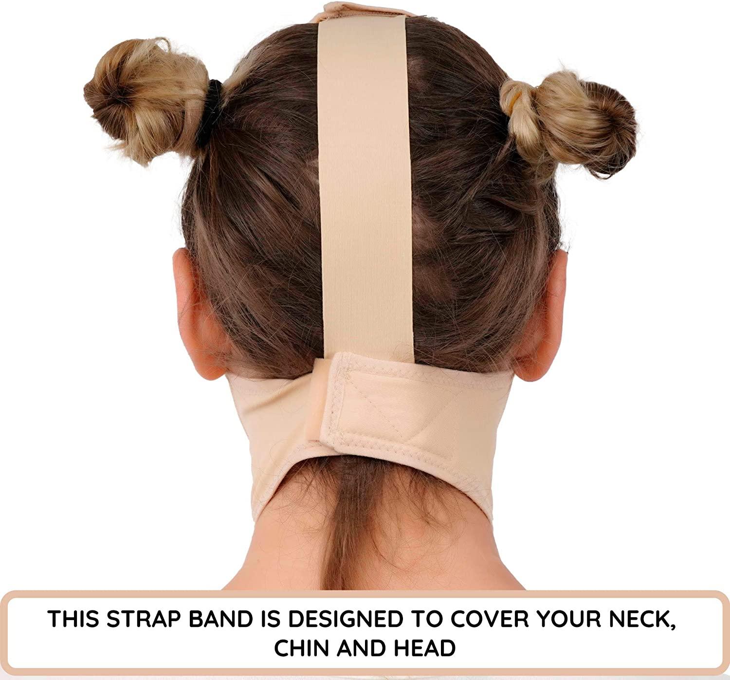 Post Surgery Neck Chin Compression Garment Wrap Bandage for Women ...