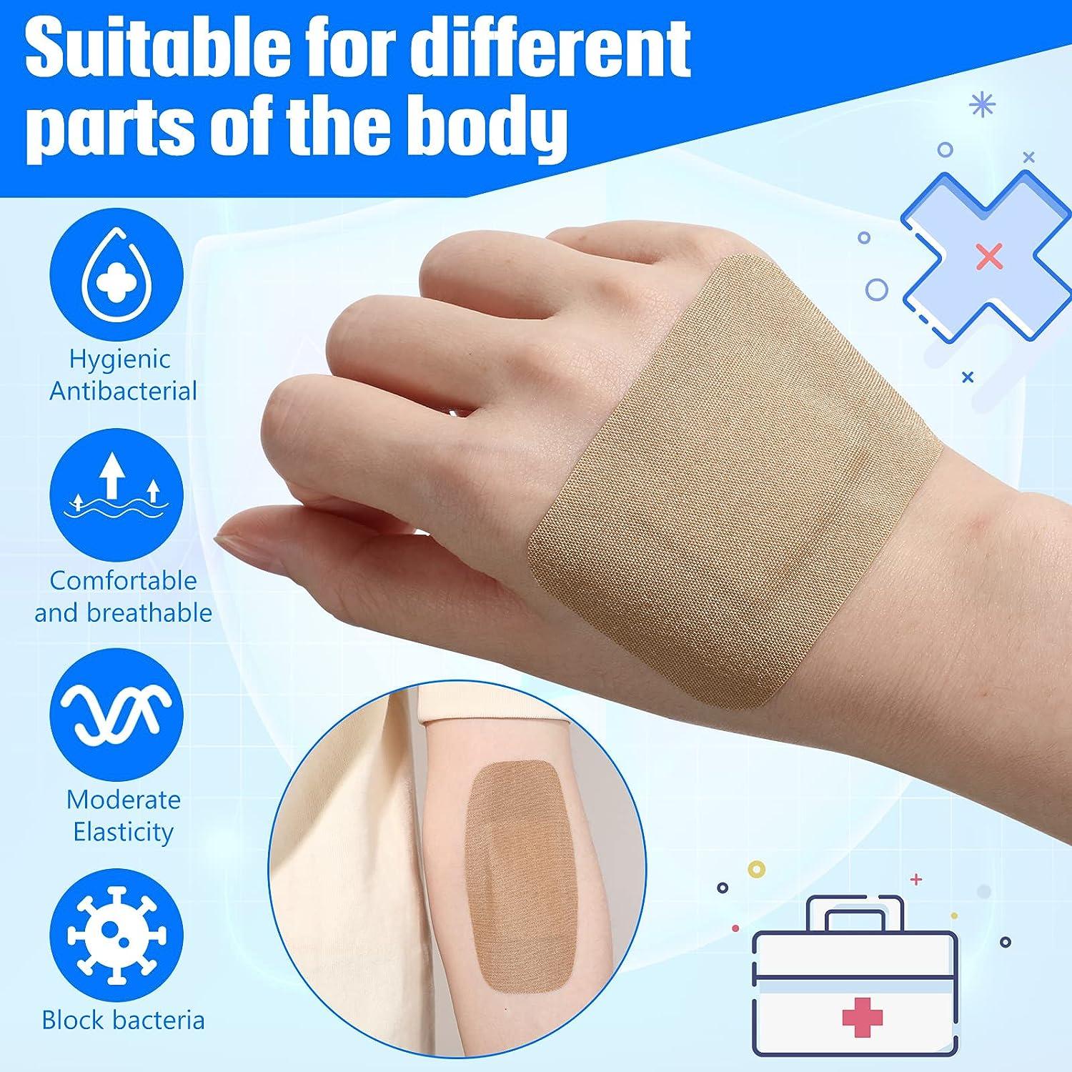 200 Pcs Large Assorted Flexible Fabric Adhesive Bandages - First Aid ...