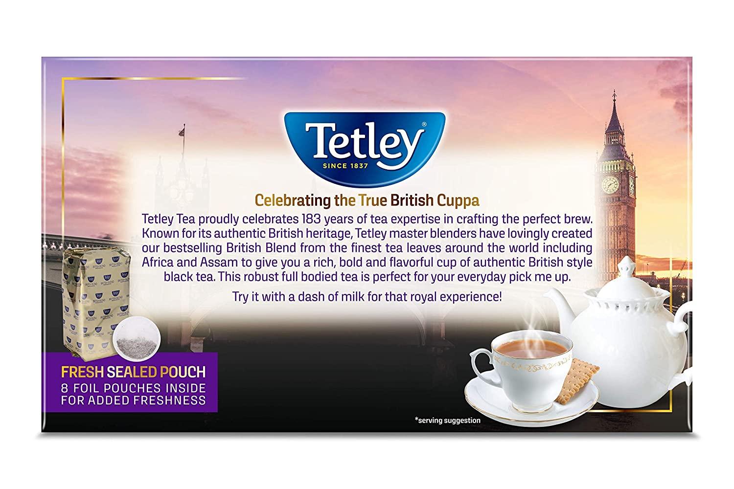 Tetley British Blend Premium Black Tea 320 Tea Bags - Rainforest ...