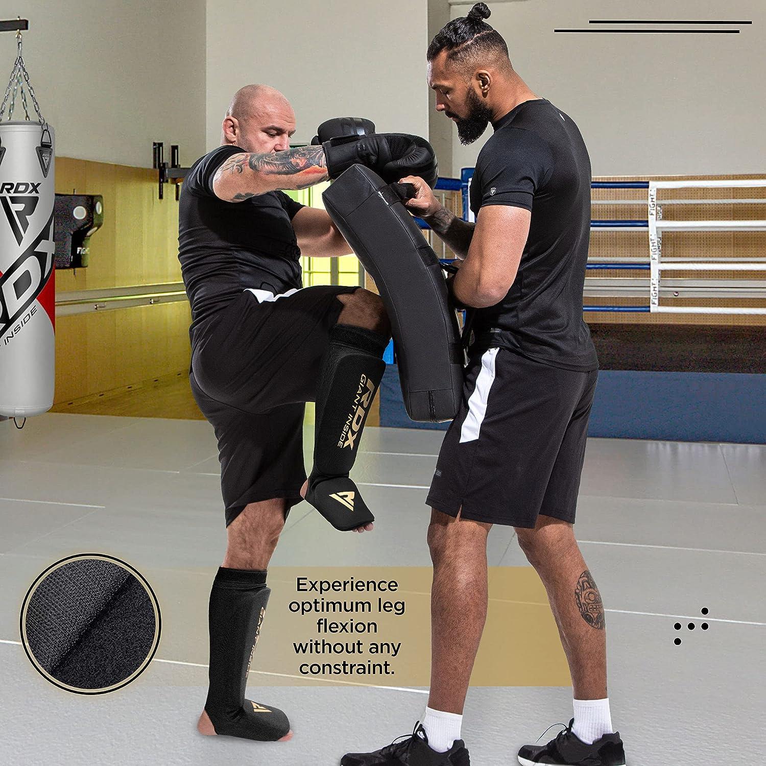 RDX Shin Guards Kickboxing Muay Thai | SATRA Approved MMA Leg Instep ...