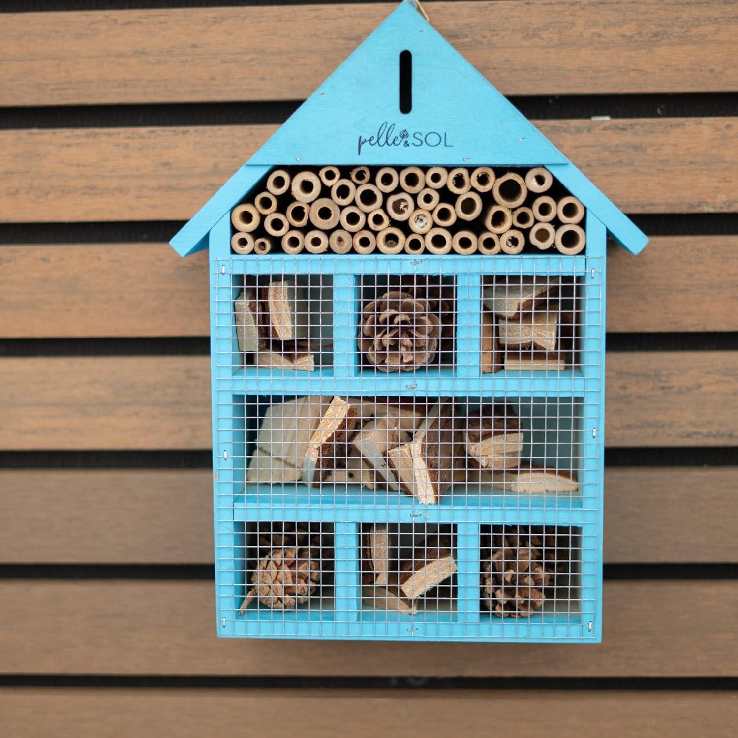 Pelle & Sol Eco-Friendly Bee House | Weather Resistant Hanging Bee ...