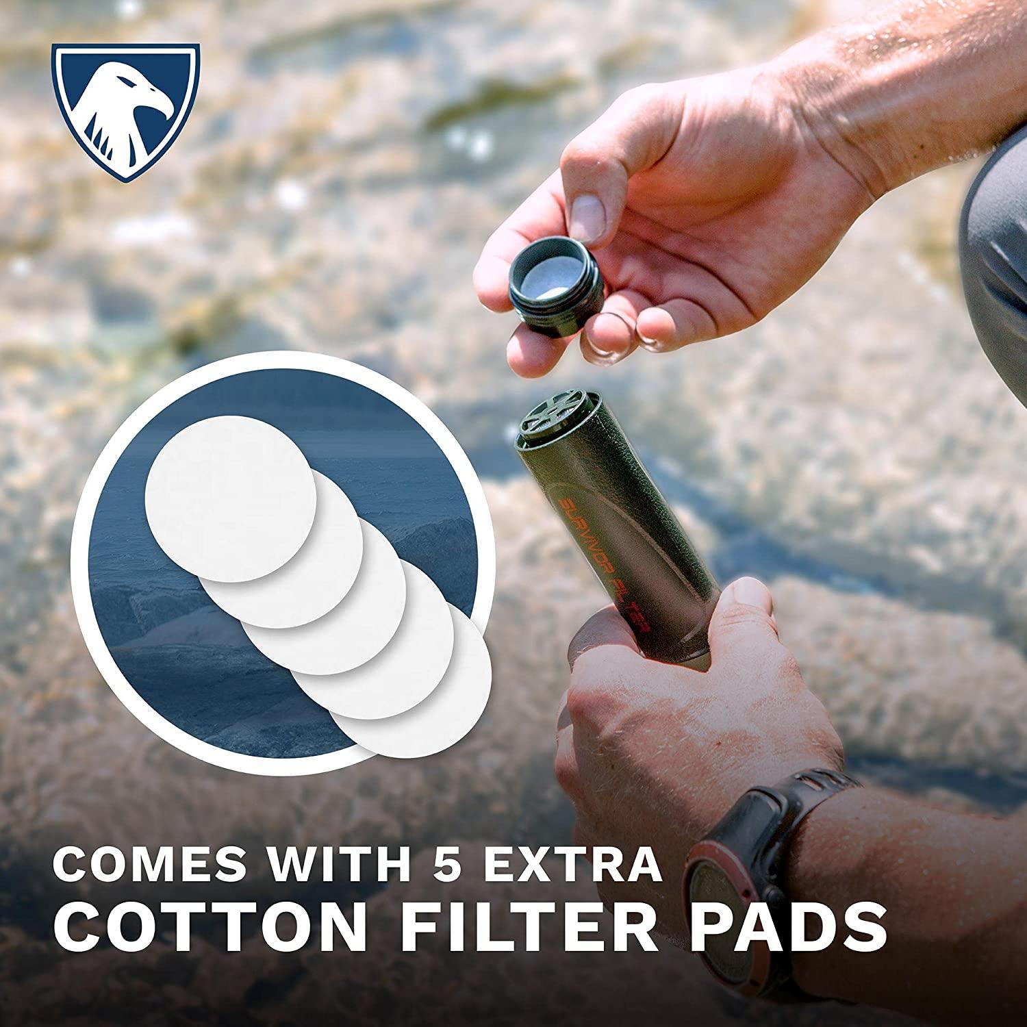 Survivor Filter Personal Water Purifier Straw - Lightweight & Portable ...