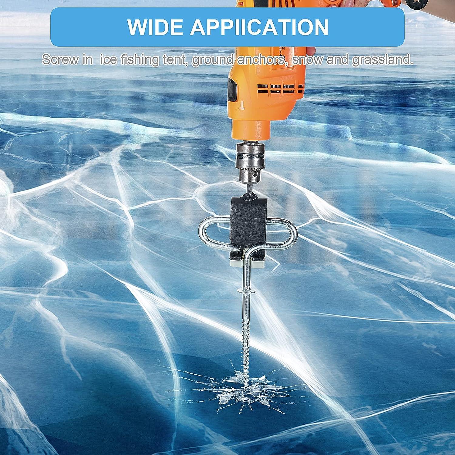 Universal Ice Anchor Tool for Heavy Duty Spiral Screw Ground Anchors ...