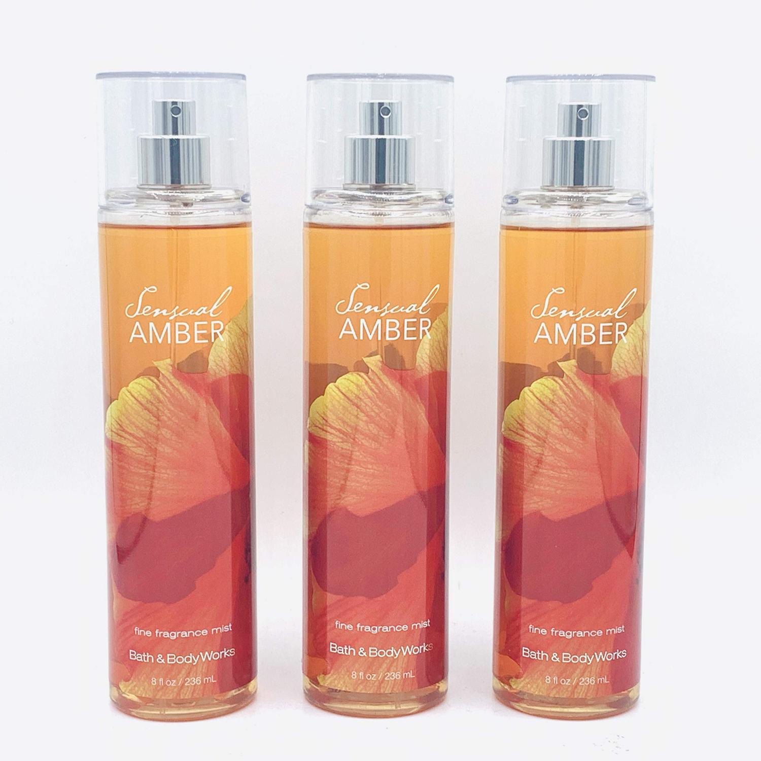 Bath & Body Works Sensual Amber 8 Oz Body Mist LOT of 3 | Buy Now with ...