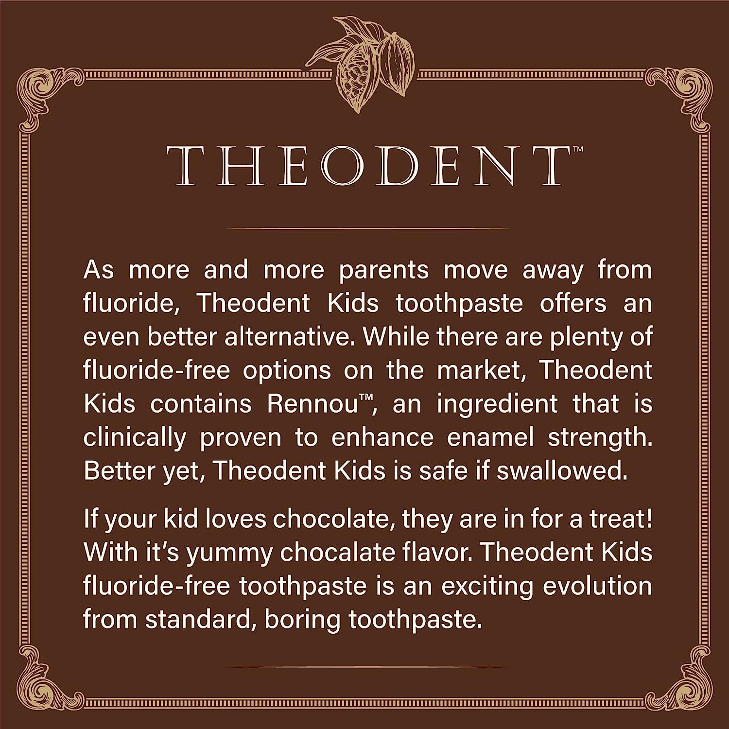 Theodent Fluoride-Free Natural Kids Toothpaste | Chocolate Chip ...