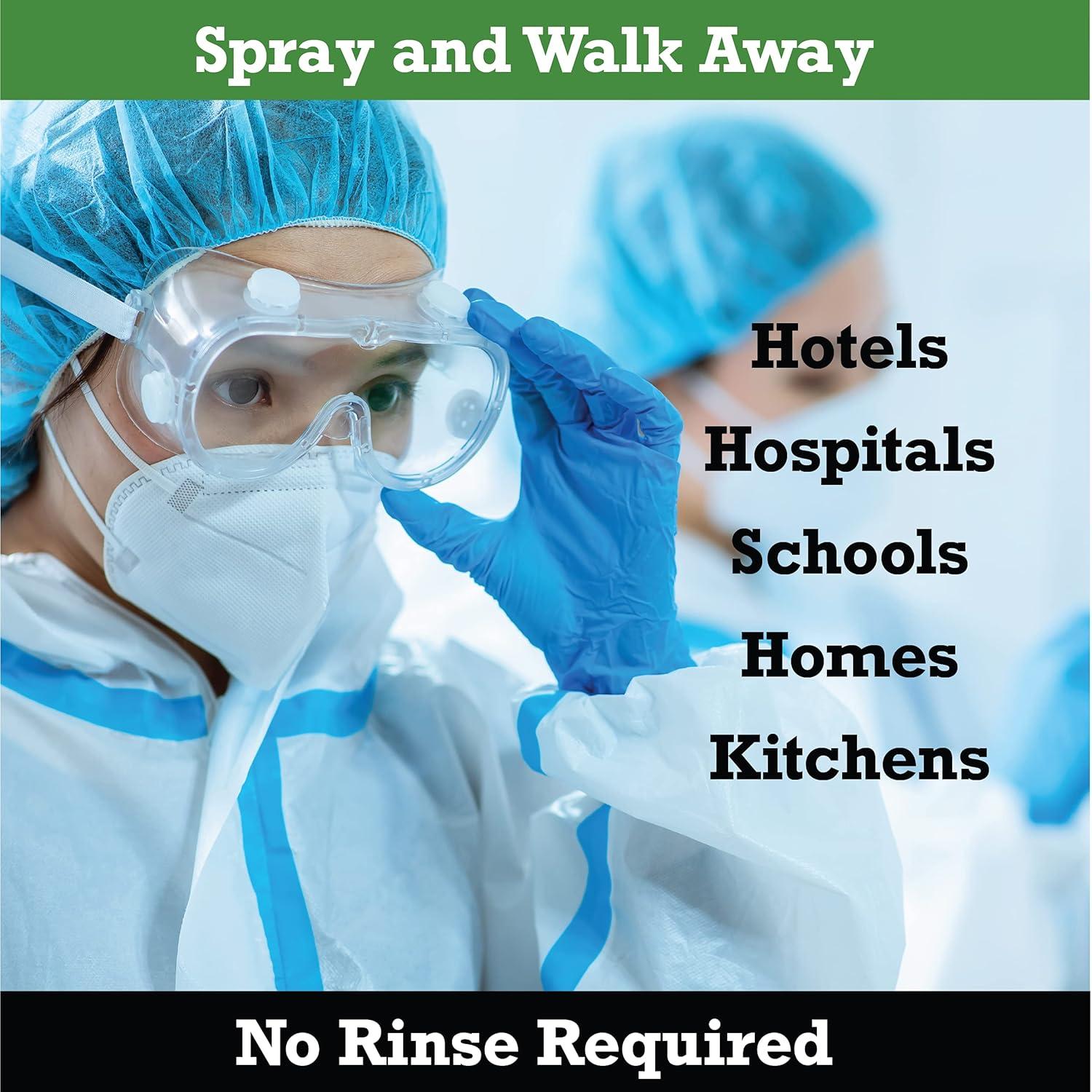 SNiPER Hospital Disinfectant & Odor Eliminator - 16 oz Spray & 1 Gallon ...