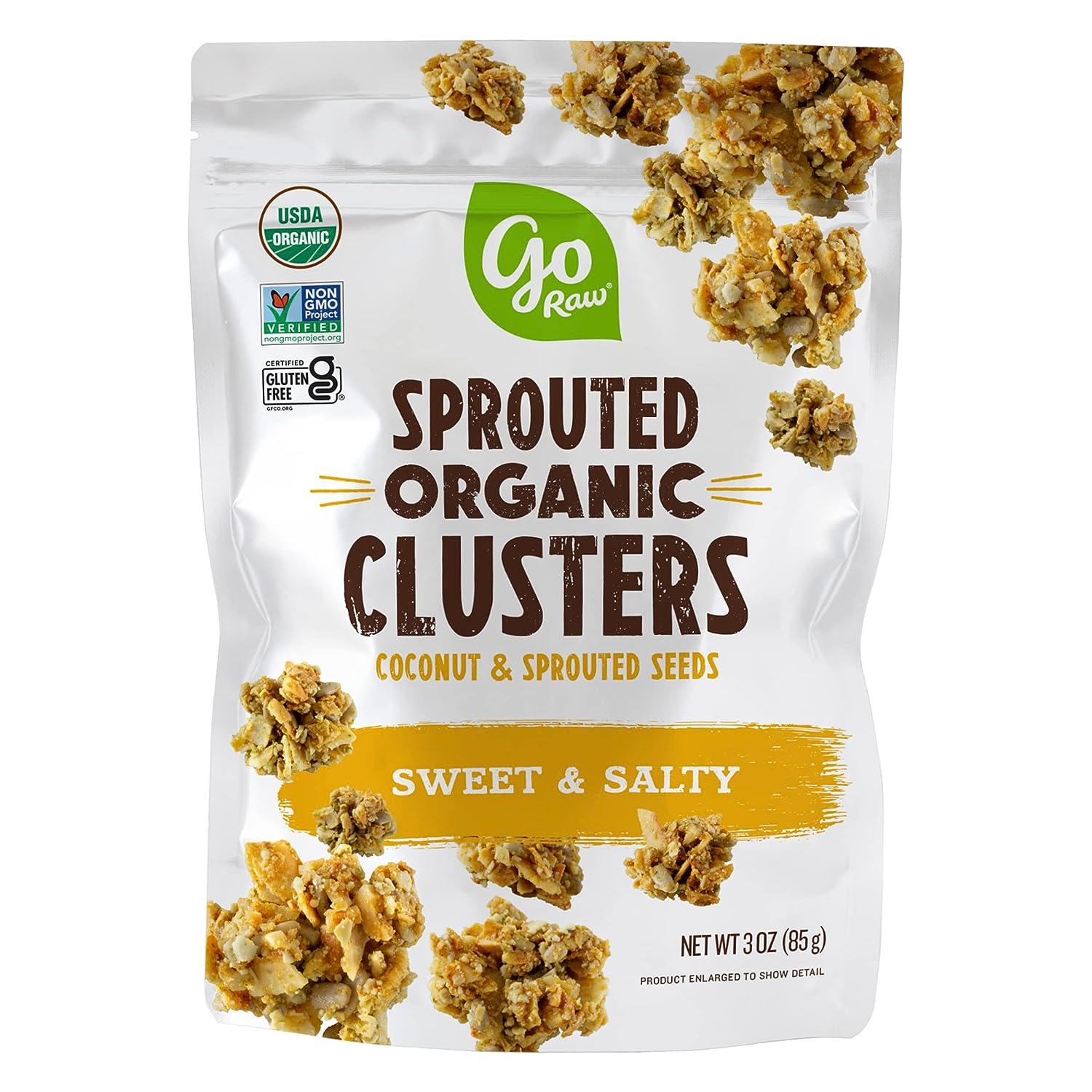 Go Raw Sprouted Organic Sweet & Salty Clusters | Coconut & Sprouted ...