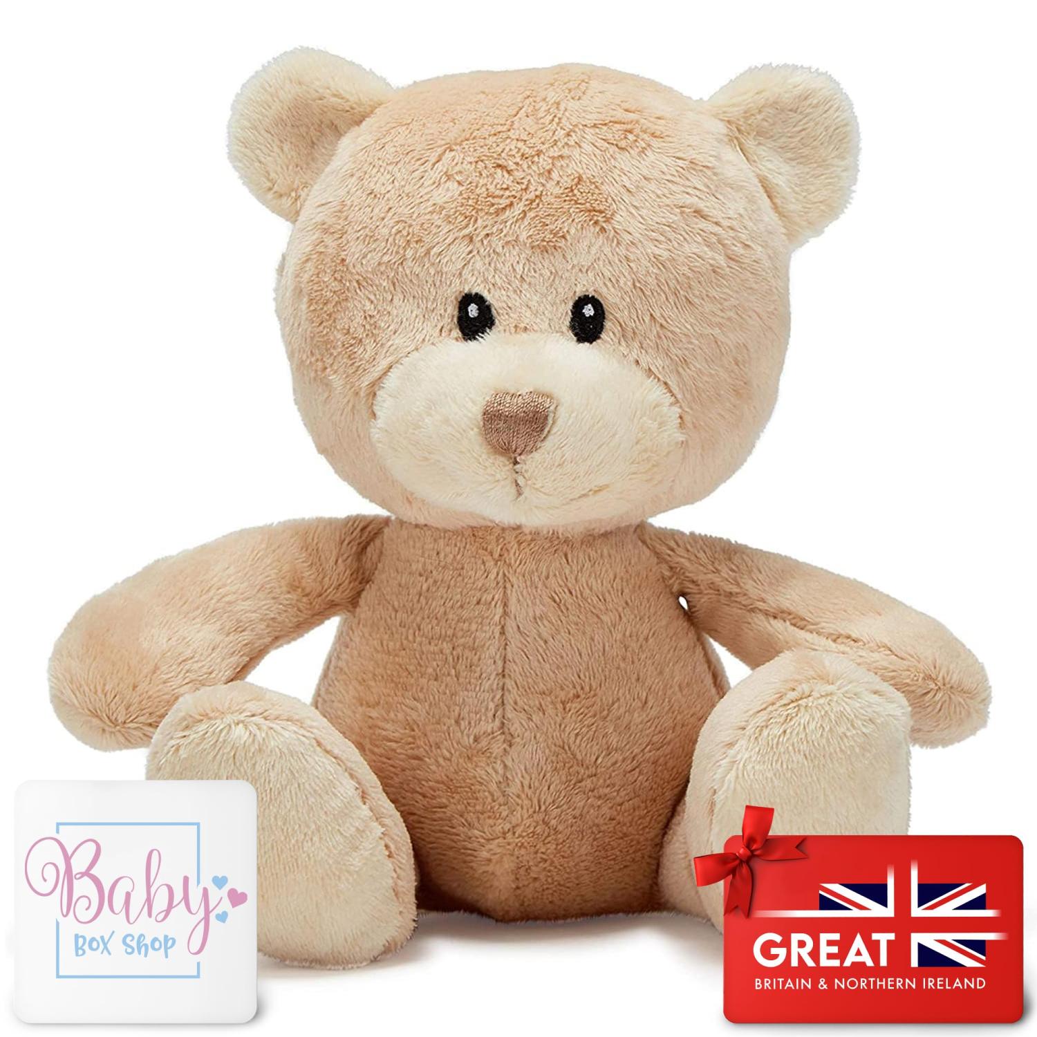 Small Brown Teddy Bear Soft Toy - Perfect Baby Gift for Newborns ...