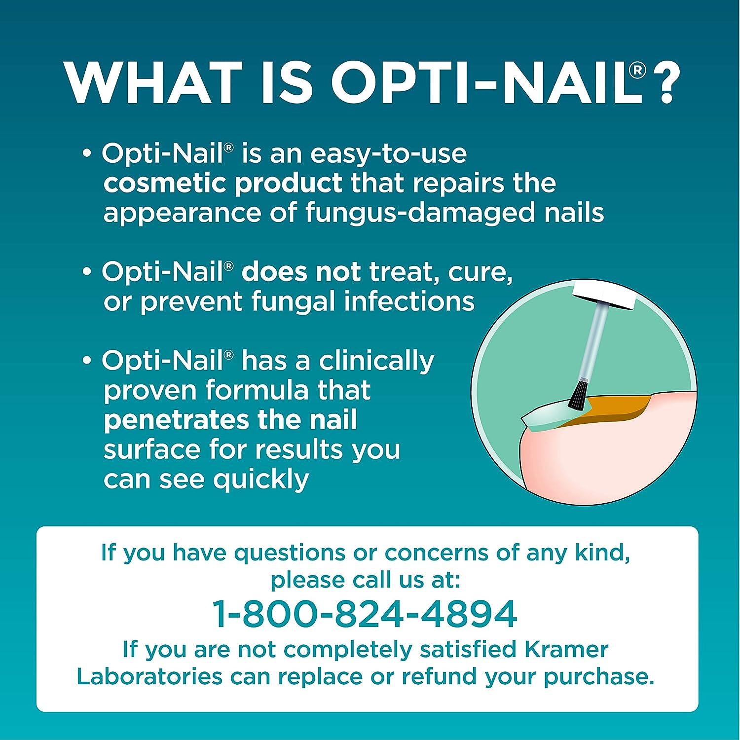 Opti-Nail Fungal Nail Repair with Brush Applicator Restores the Healthy ...