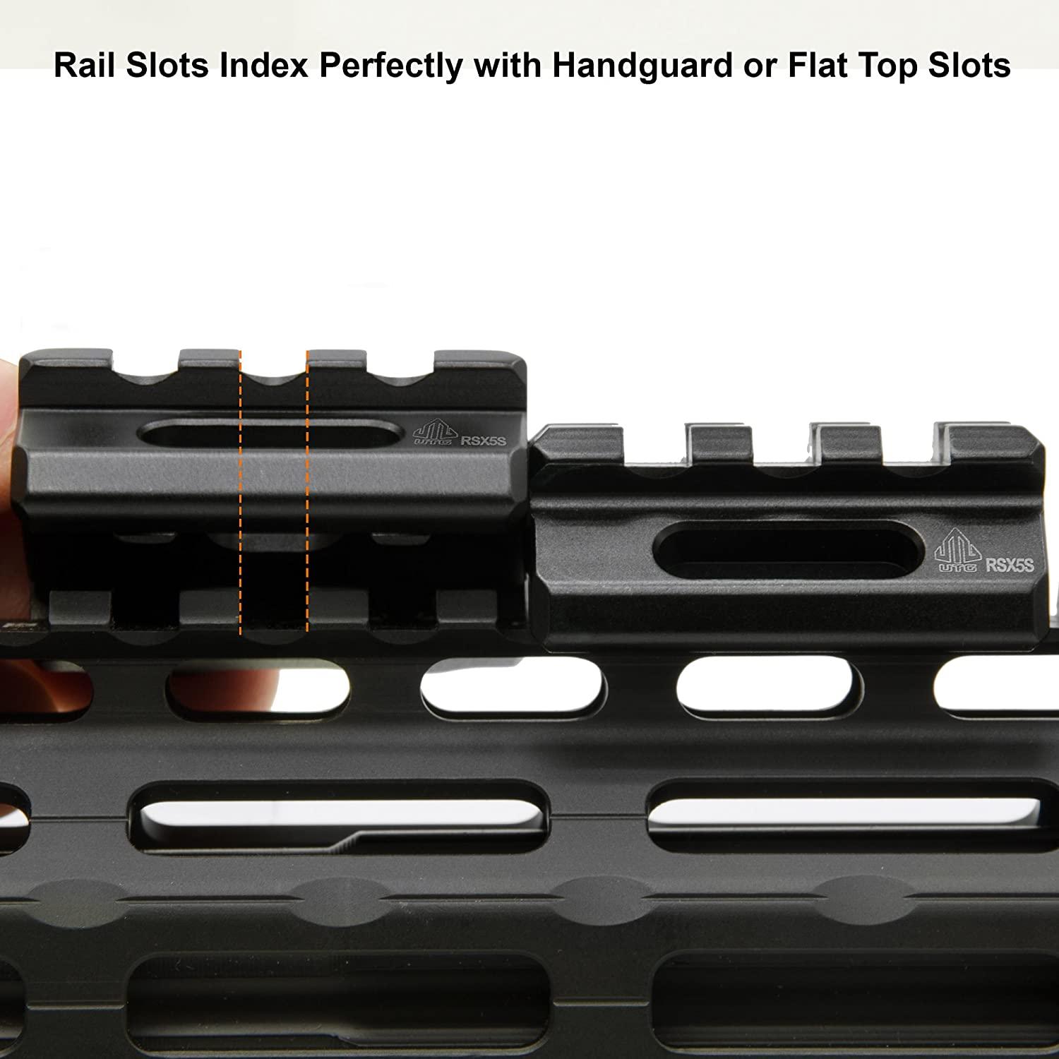 UTG Leapers MT-RSX5S Super Slim Picatinny Riser Mount - 12 Height, 3 ...