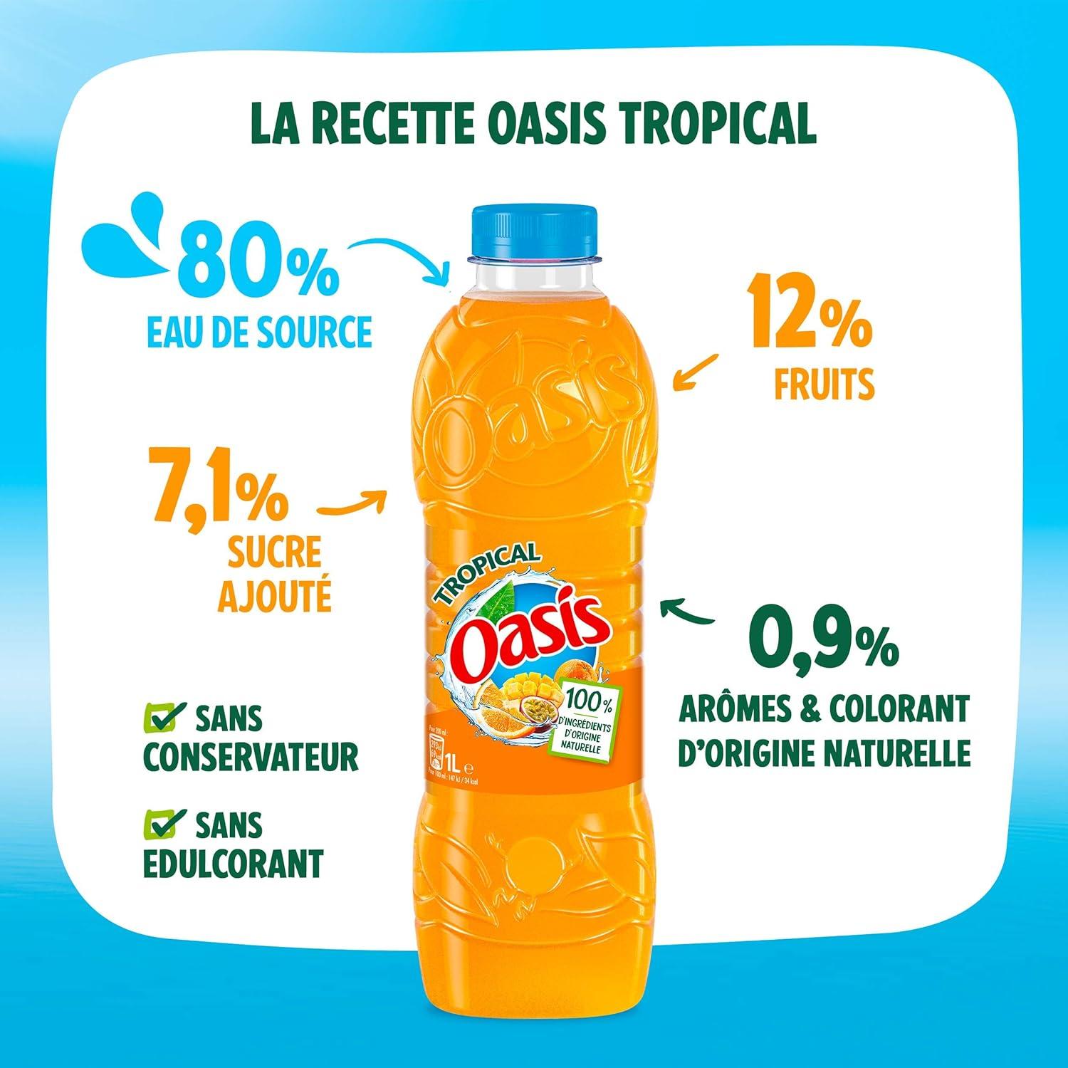 Oasis Tropical 1L - 100% natural ingredients | Buy Now with Express ...