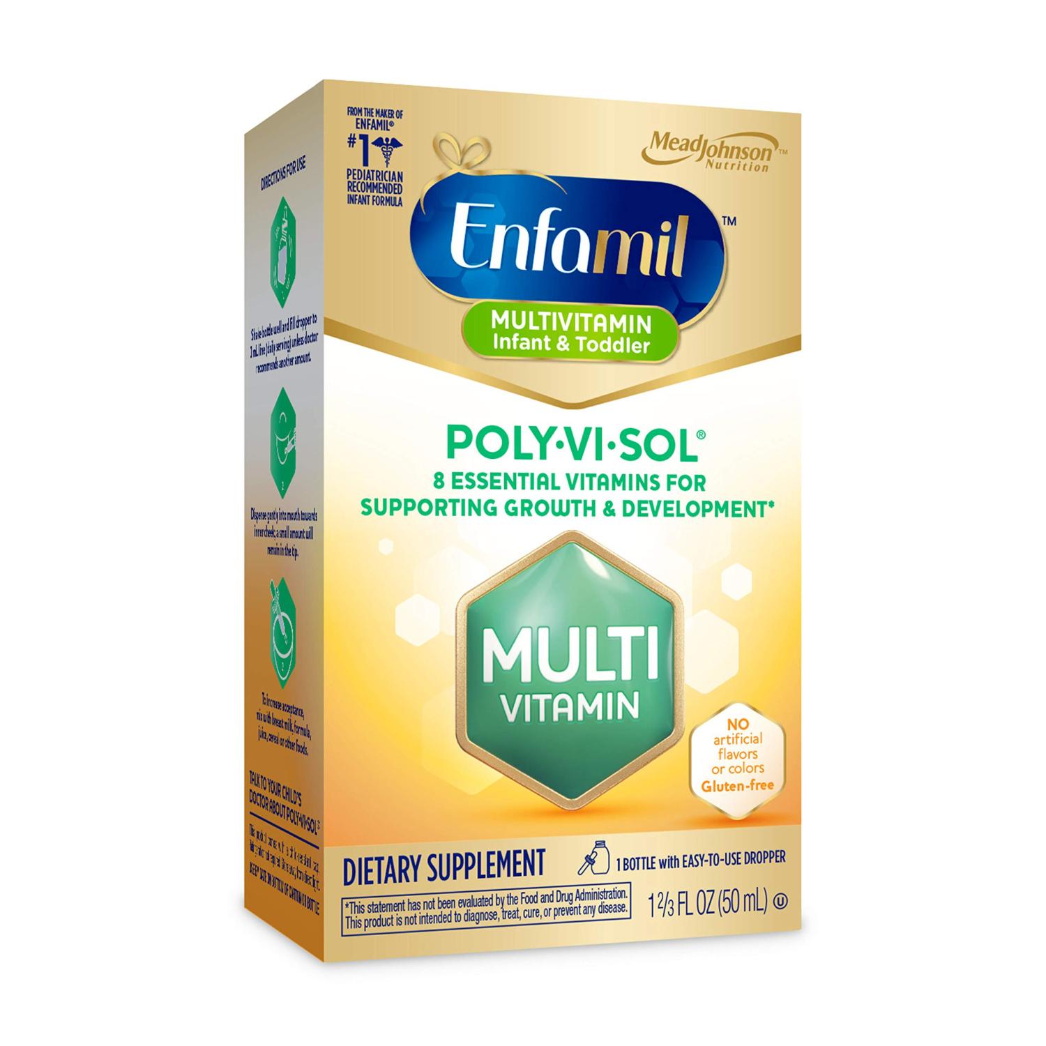Enfamil Prenatals & Baby Vitamin Poly-Vi-Sol with Iron Multivitamin ...