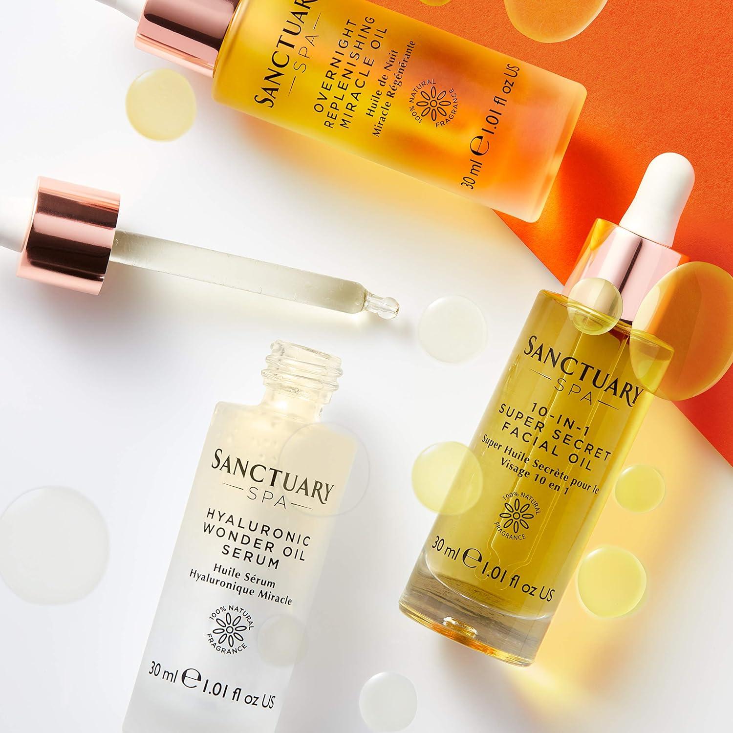 Sanctuary Spa Hyaluronic Wonder Oil Serum 30ml - Facial Oil for Radiant ...