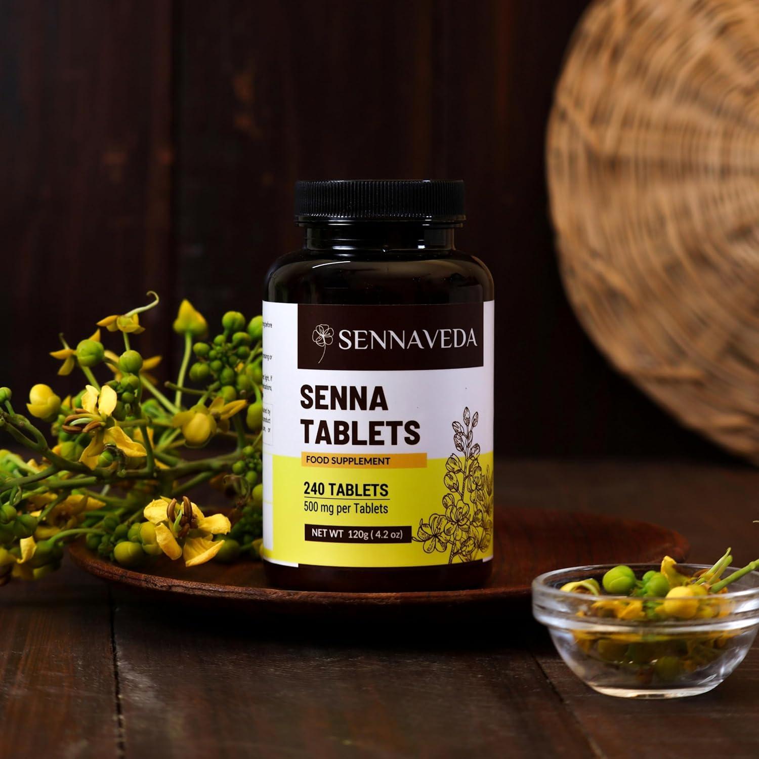 Sennaveda Senna Tablets 240 ct | Natural Laxatives for Digestive Health ...