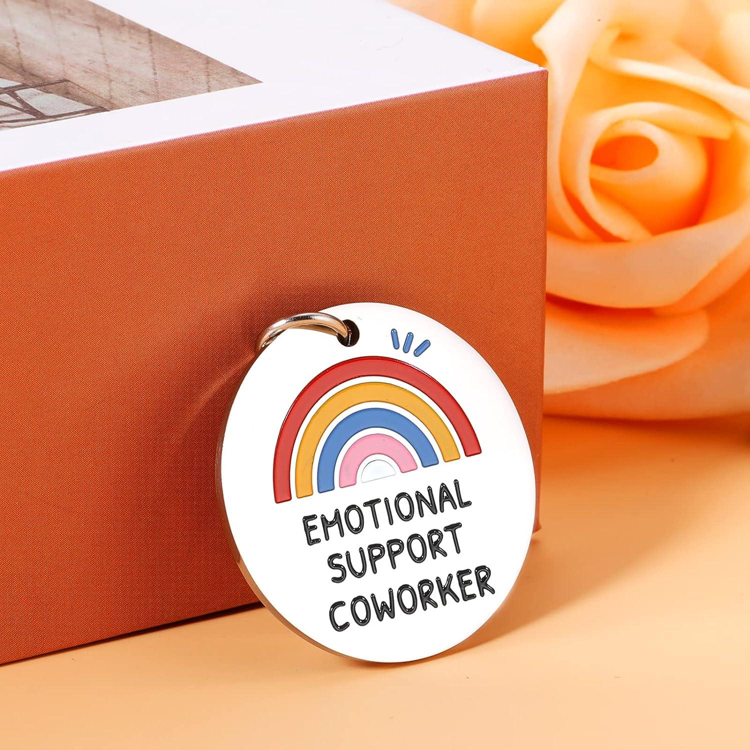 Coworker Leaving Gifts Emotional Support Coworker Keychain Gifts for ...