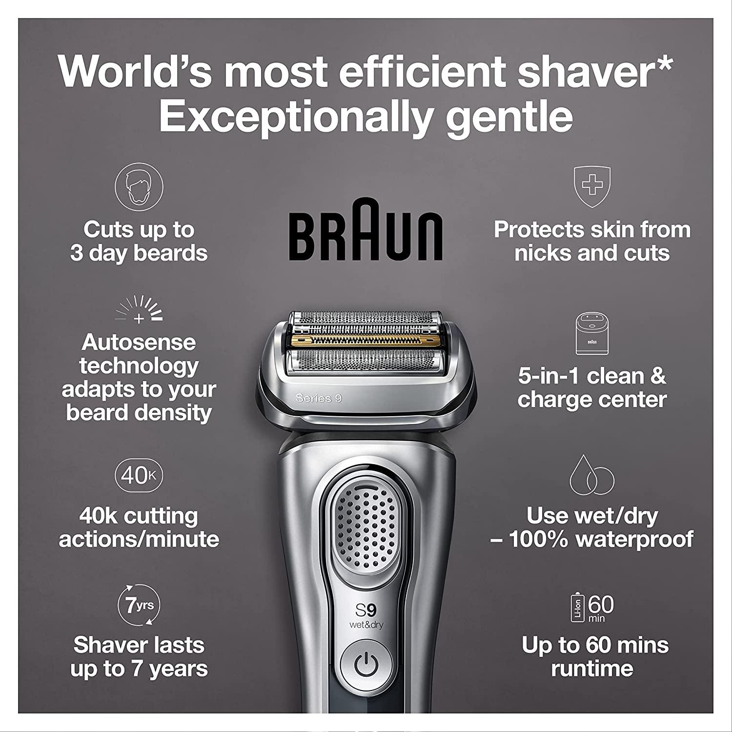 Braun Electric Razor for Men with Precision Beard Trimmer, Rechargeable ...