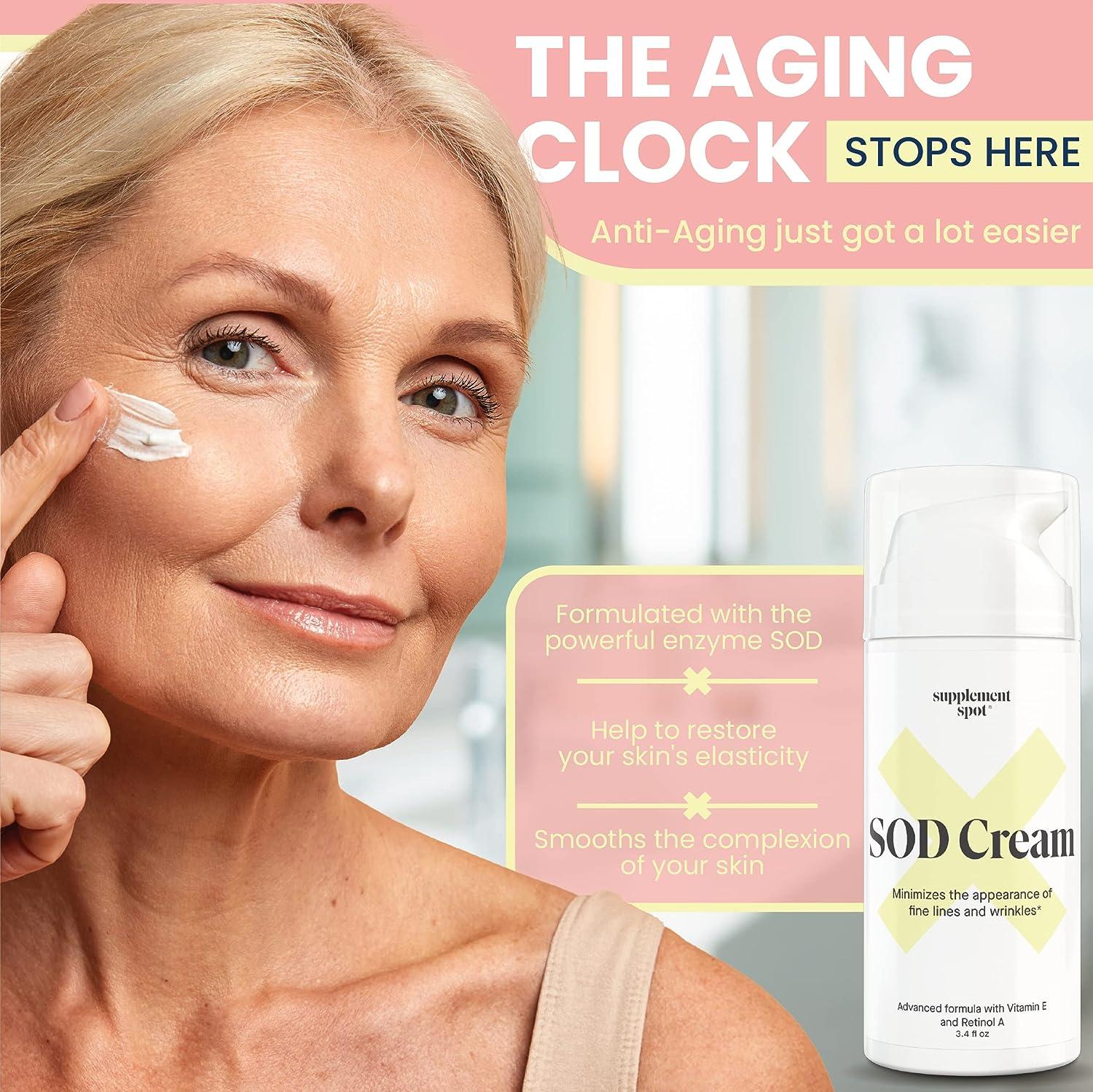 Superoxide Dismutase SOD Anti Aging Cream - Repair Fine Lines ...