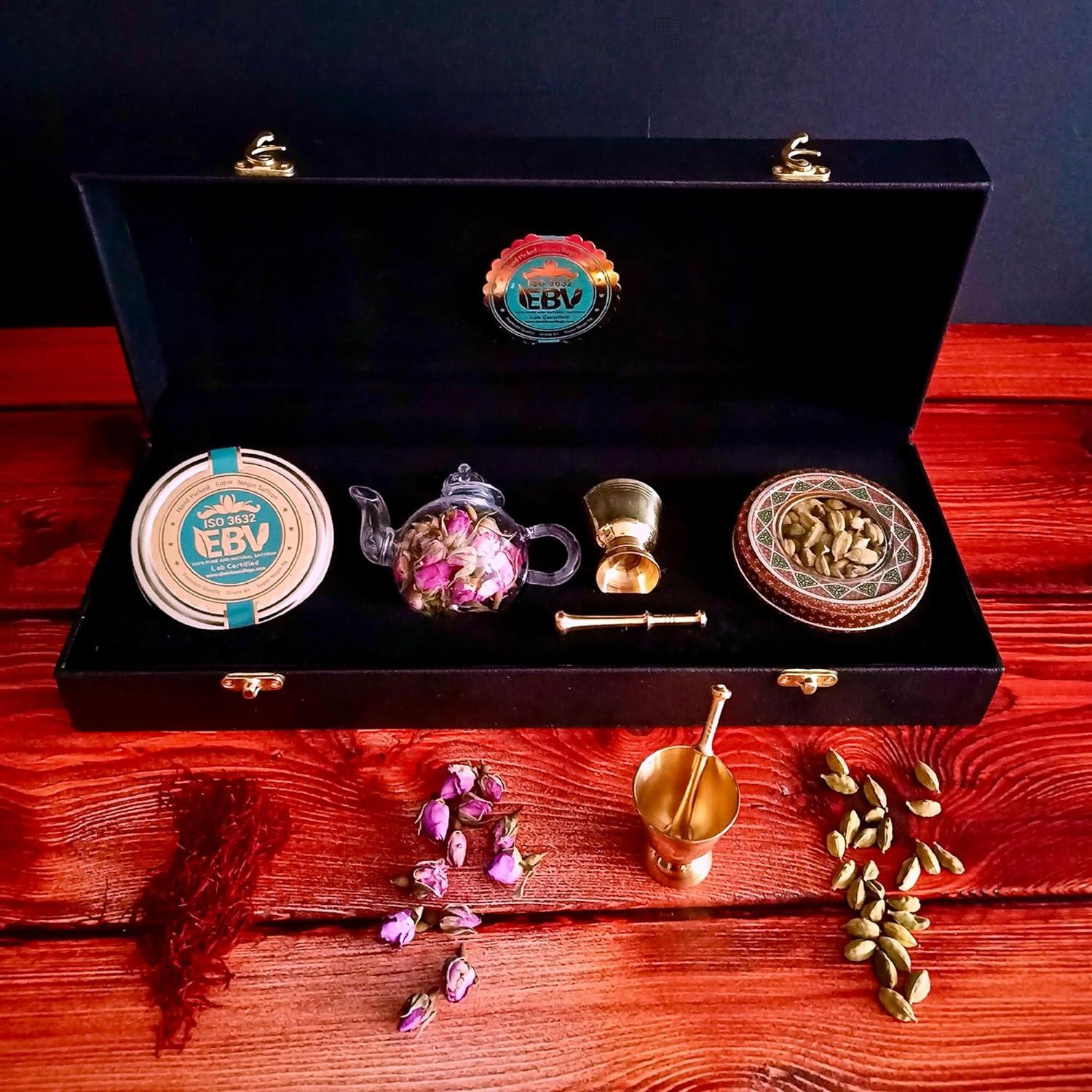 Luxurious Saffron Gift Box for Chefs: 9 Gr Grade A+ Organic Super Negin ...