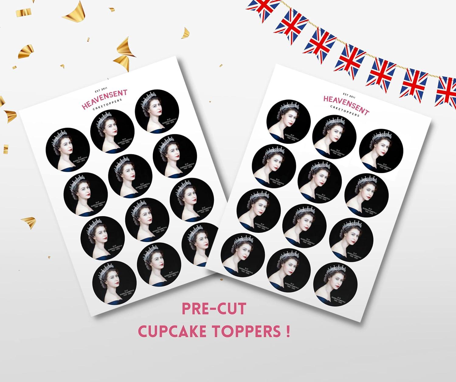 Royal Queen Elizabeth RIP 2022 Royalty Tribute Edible Premium Thick ...