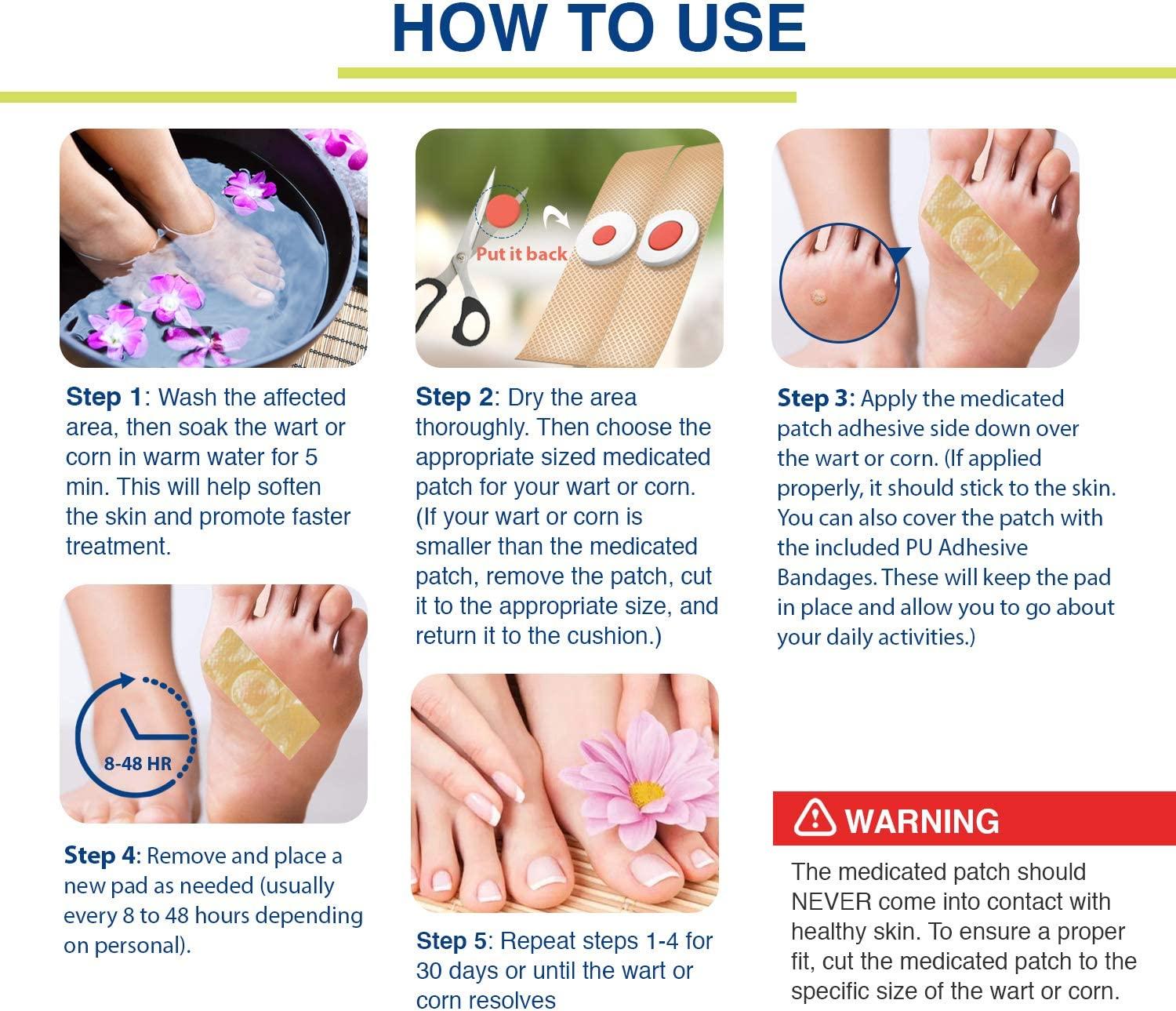 TXL Active Feet Corn Remover 30 Pack - Fast & Easy Toe Corn Removal ...