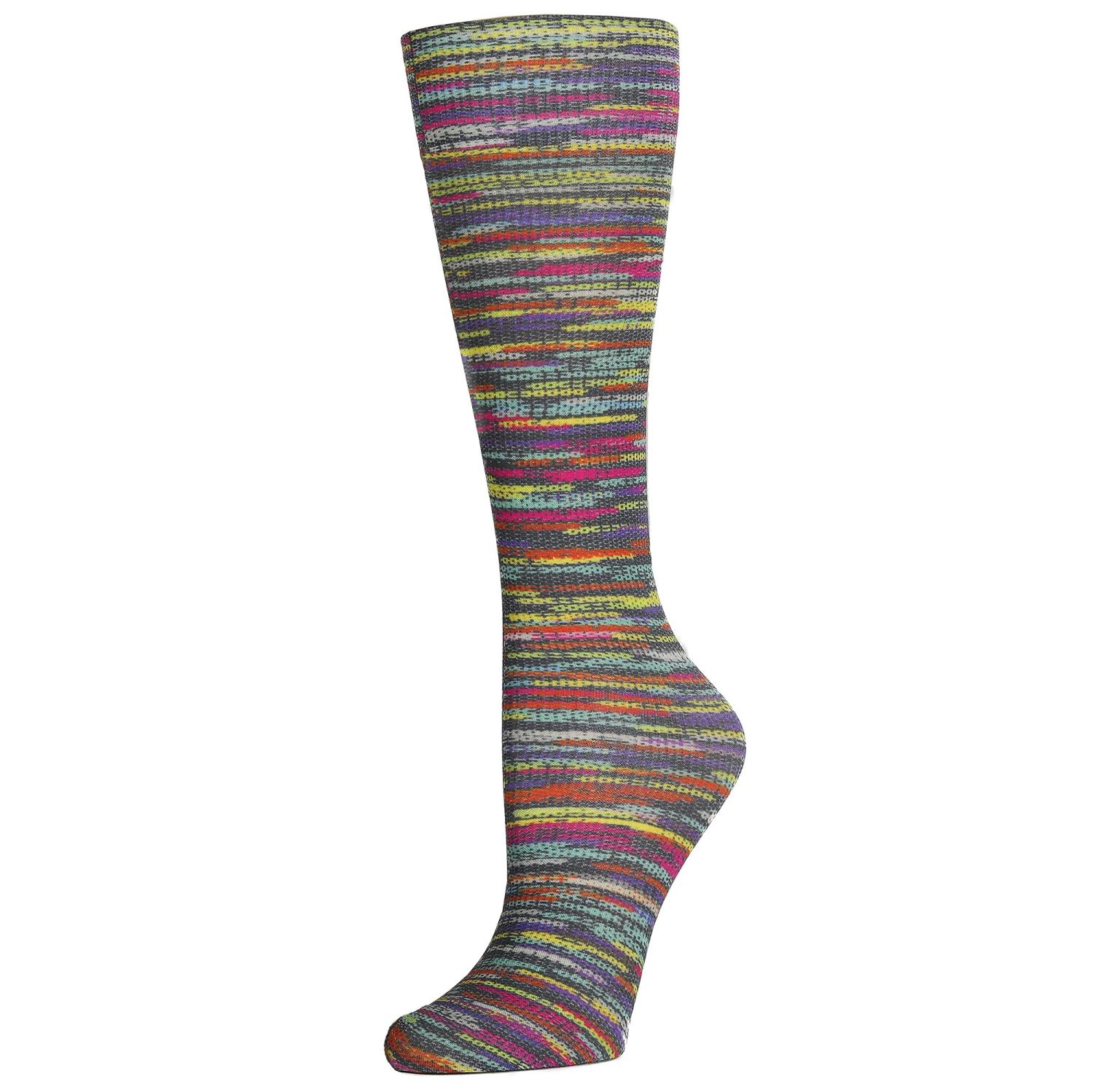 Celeste Stein Multi Denim Stripe Compression Socks 15-20 mmHg - Queen ...