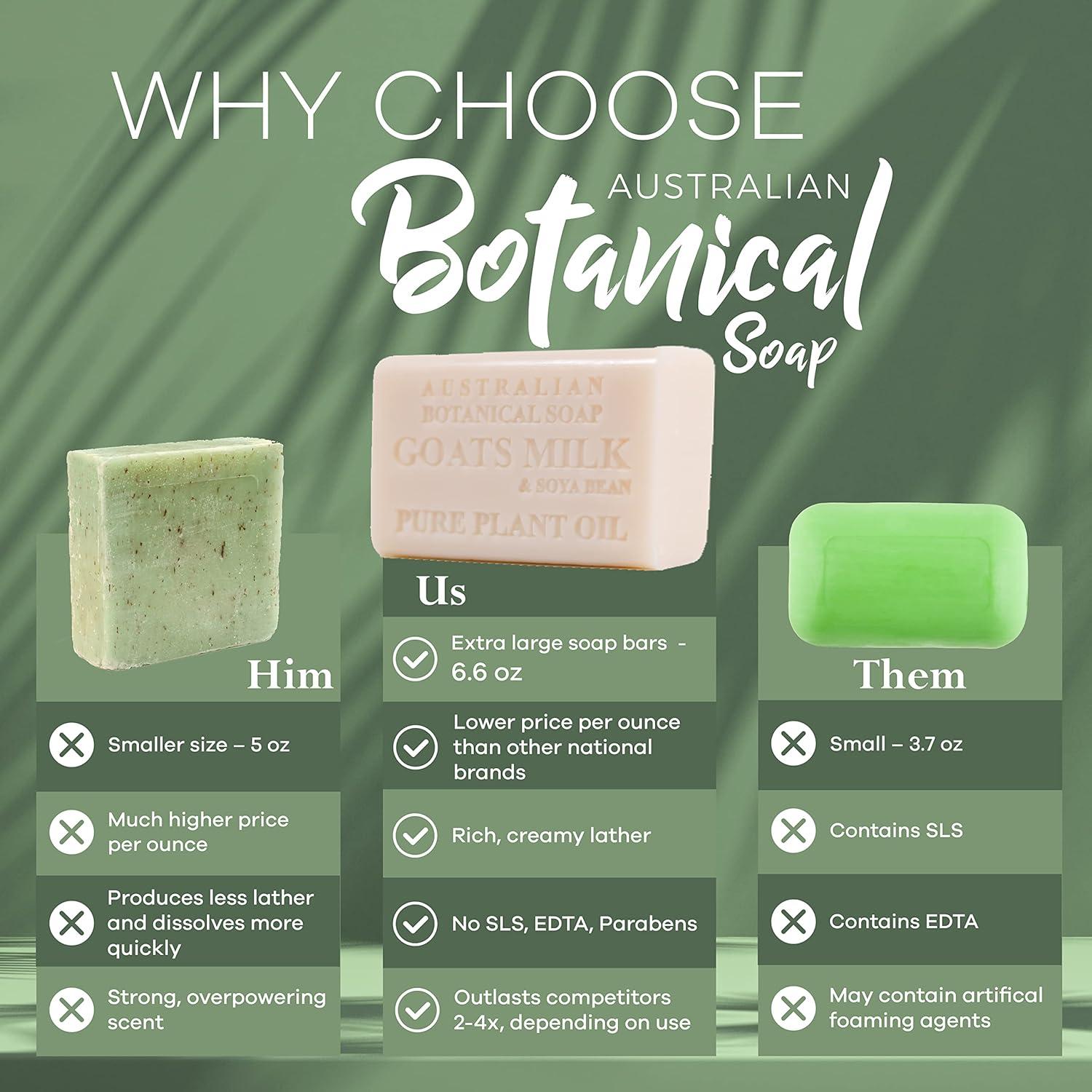Australian Botanical Soap Pure Plant Oil Bars Variety Pack | 6.6 oz ...