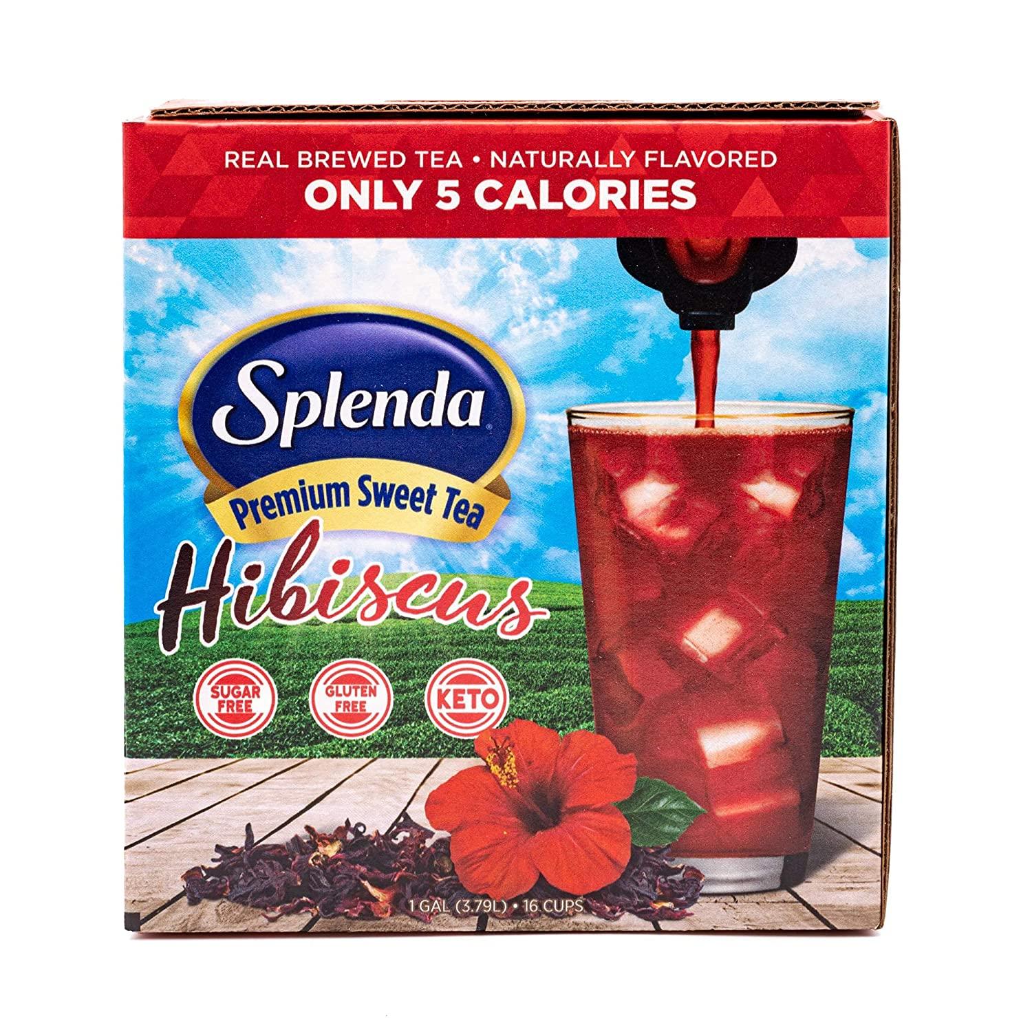 SPLENDA Premium Hibiscus Tea On Tap - 1 Gallon Bag In Box Ready to ...