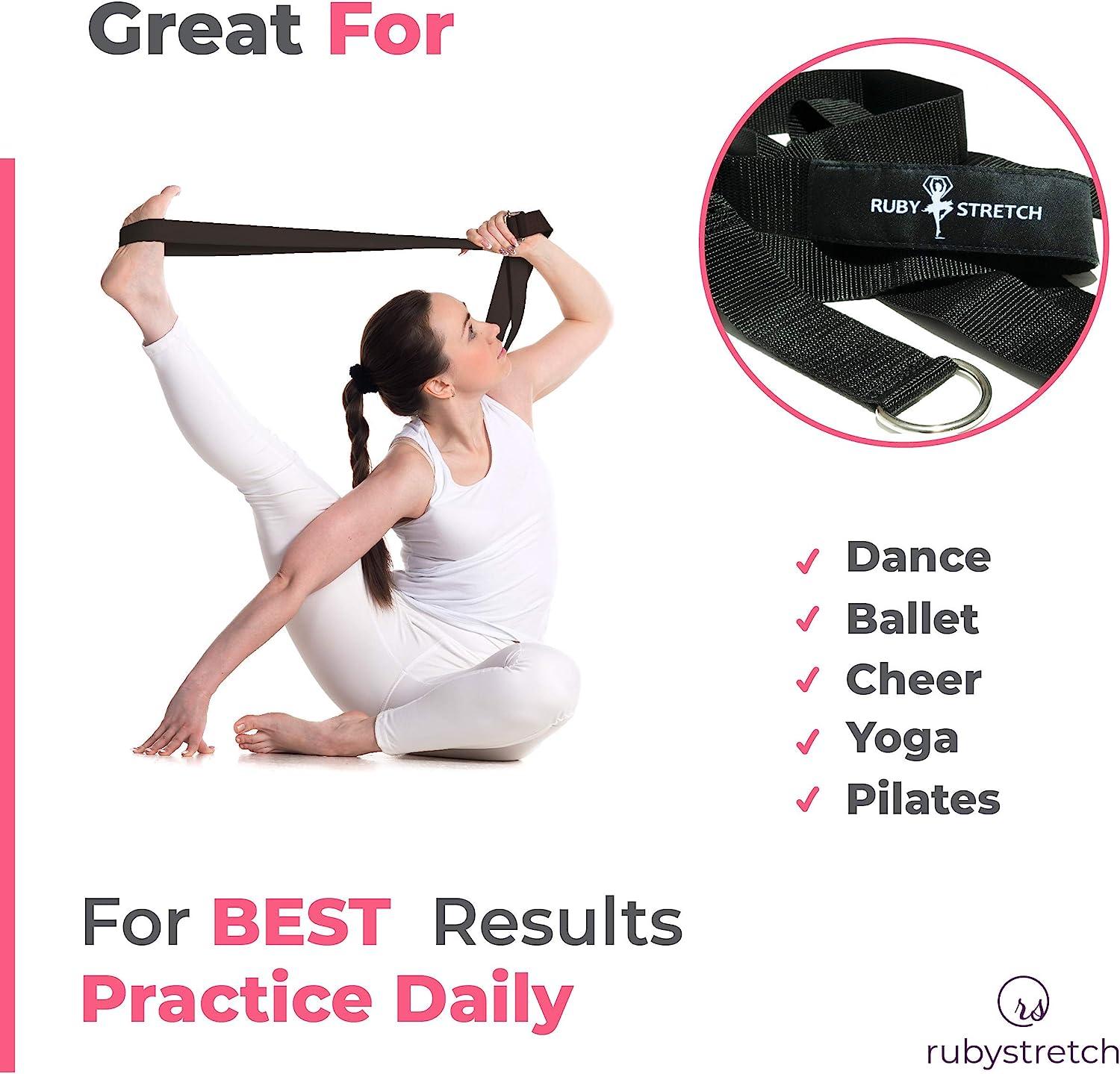 Leg Stretcher Strap for Flexibility - Adjustable Door Stretch Strap for ...