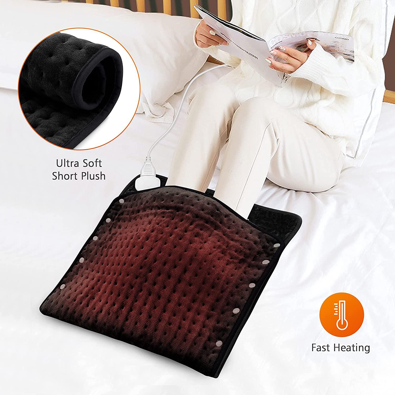 Snailax Heating Pad for Back Pain Relief - 6 Temperature Settings, Auto ...