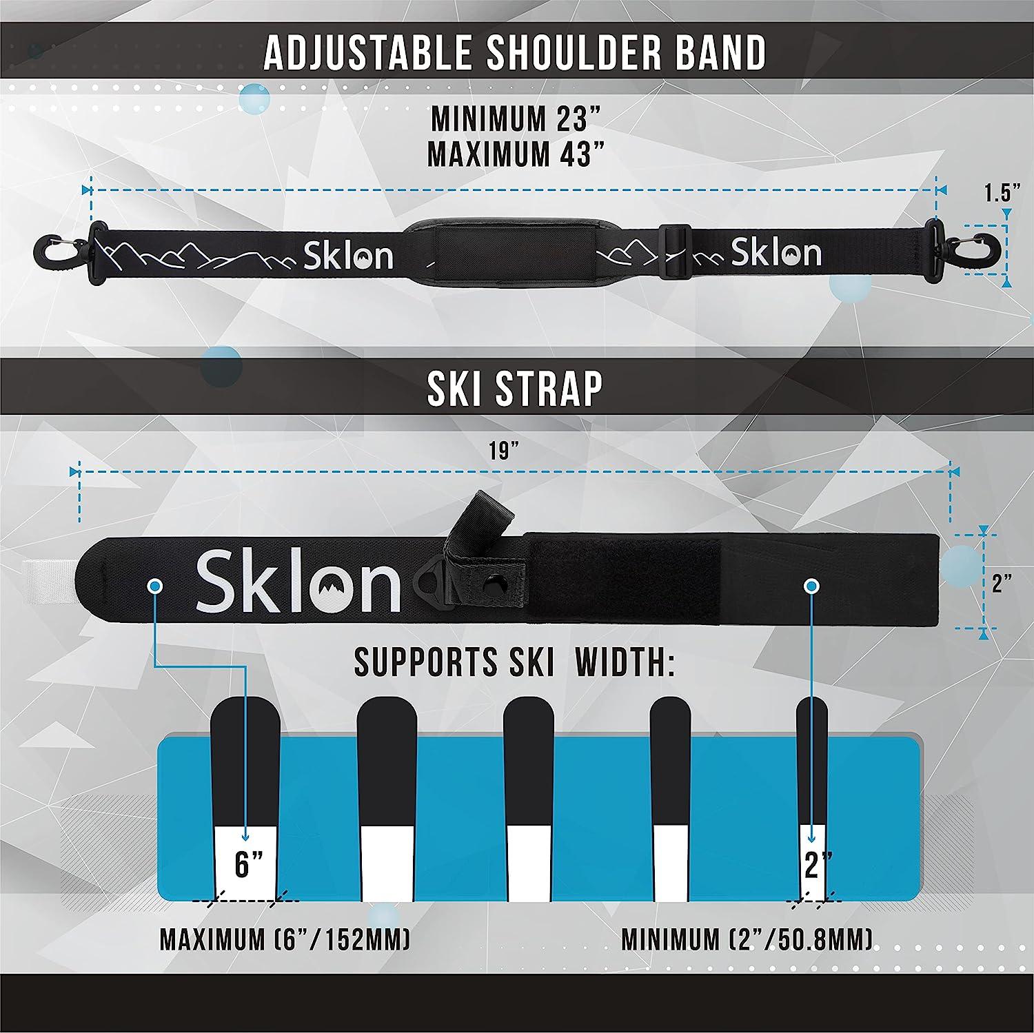 Sklon Ski Strap and Pole Carrier | Easy Transport for Ski Gear ...
