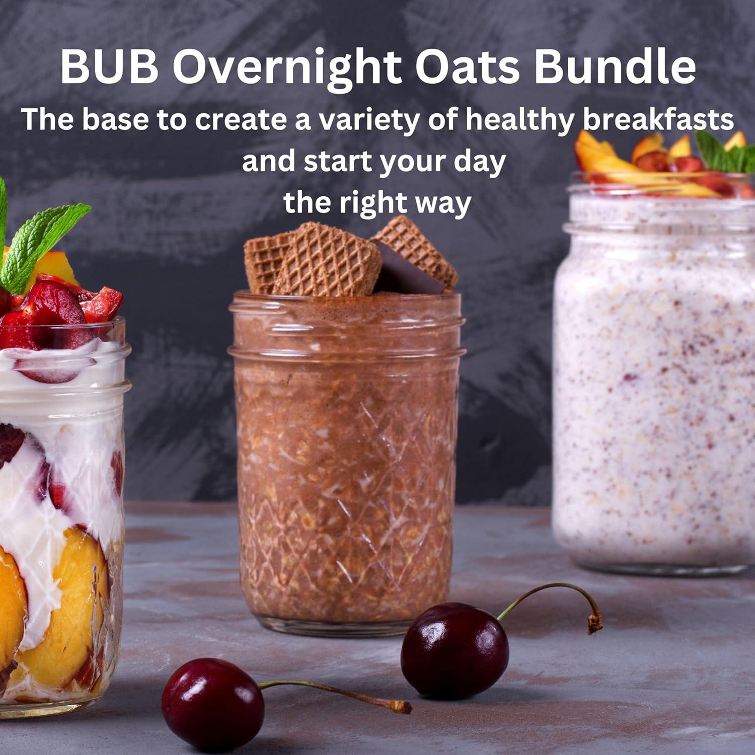 BUB Overnight Oats Bundle - High Protein Porridge with Chia Seeds in ...